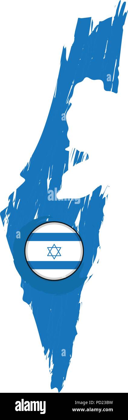 Map of Israel with a label Stock Vector Image & Art - Alamy