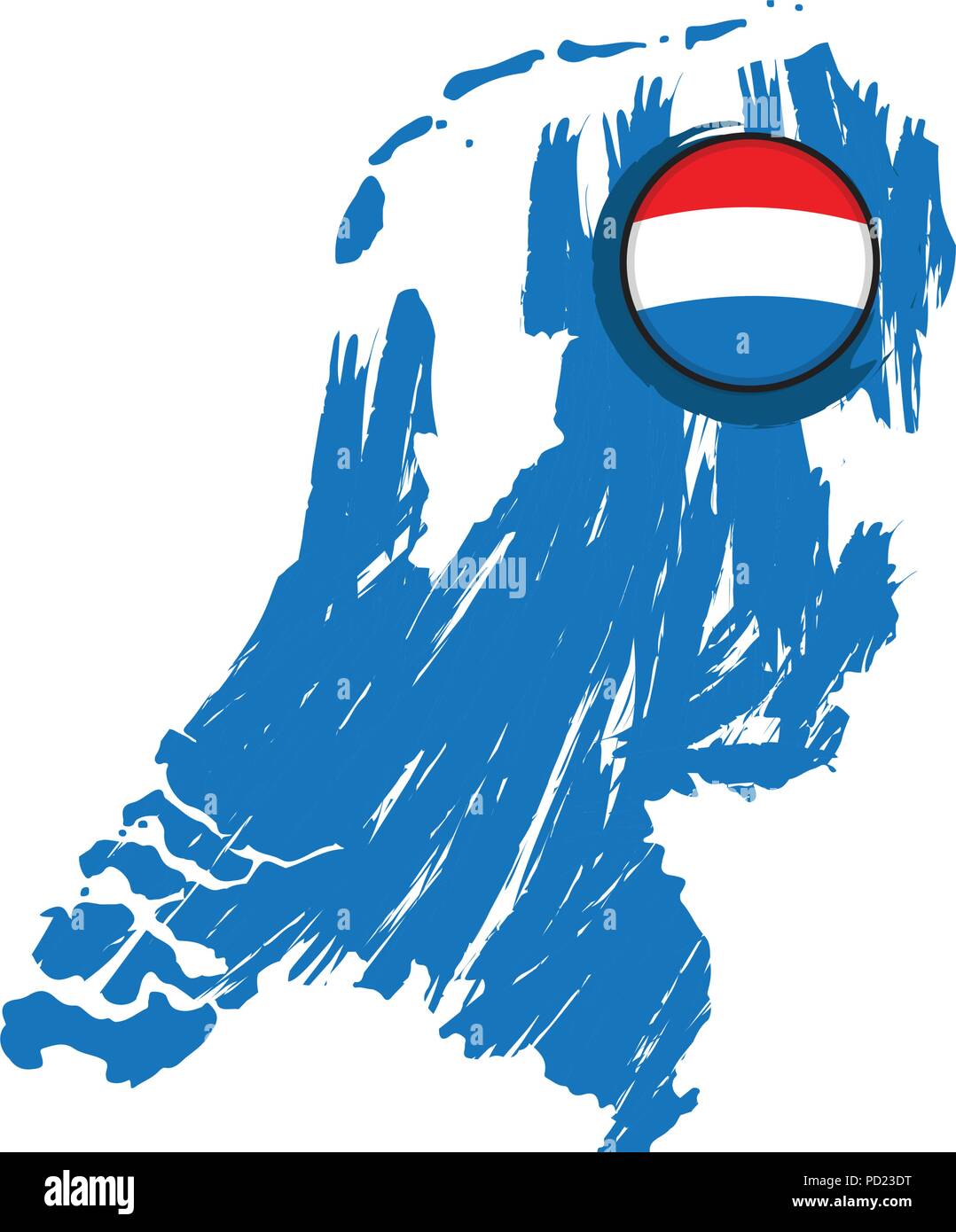 Netherlands flag map graphic Stock Vector Images - Alamy