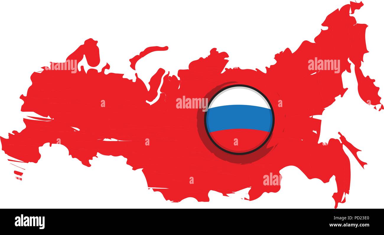 Map of Russia with a label Stock Vector Image & Art - Alamy