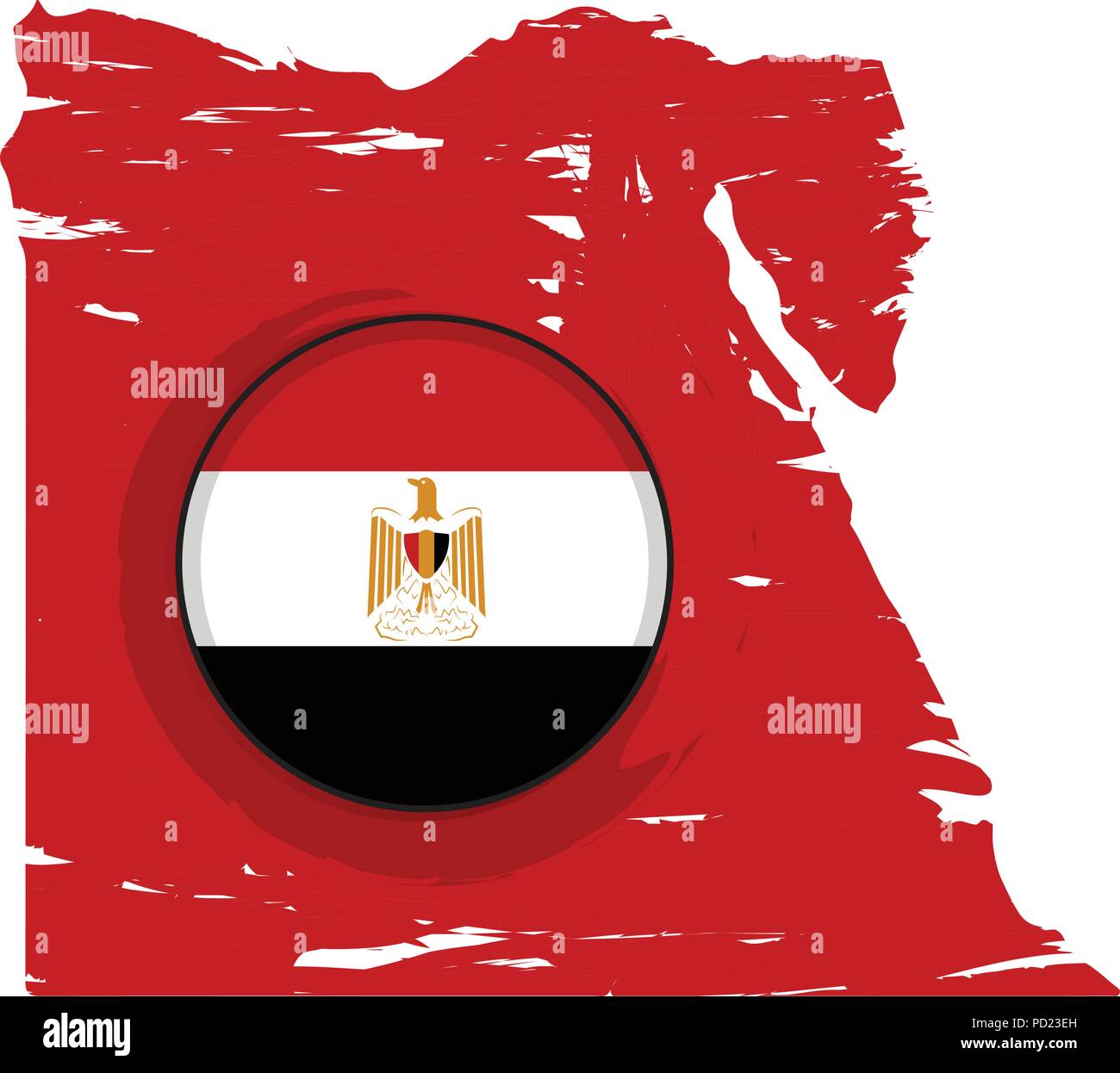 Detailed political map egypt hi-res stock photography and images - Alamy