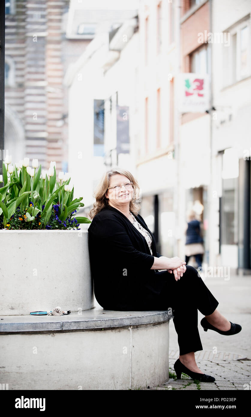 Liberal politician and councillor Anne Masson (Belgium, 21/04/2016 ...