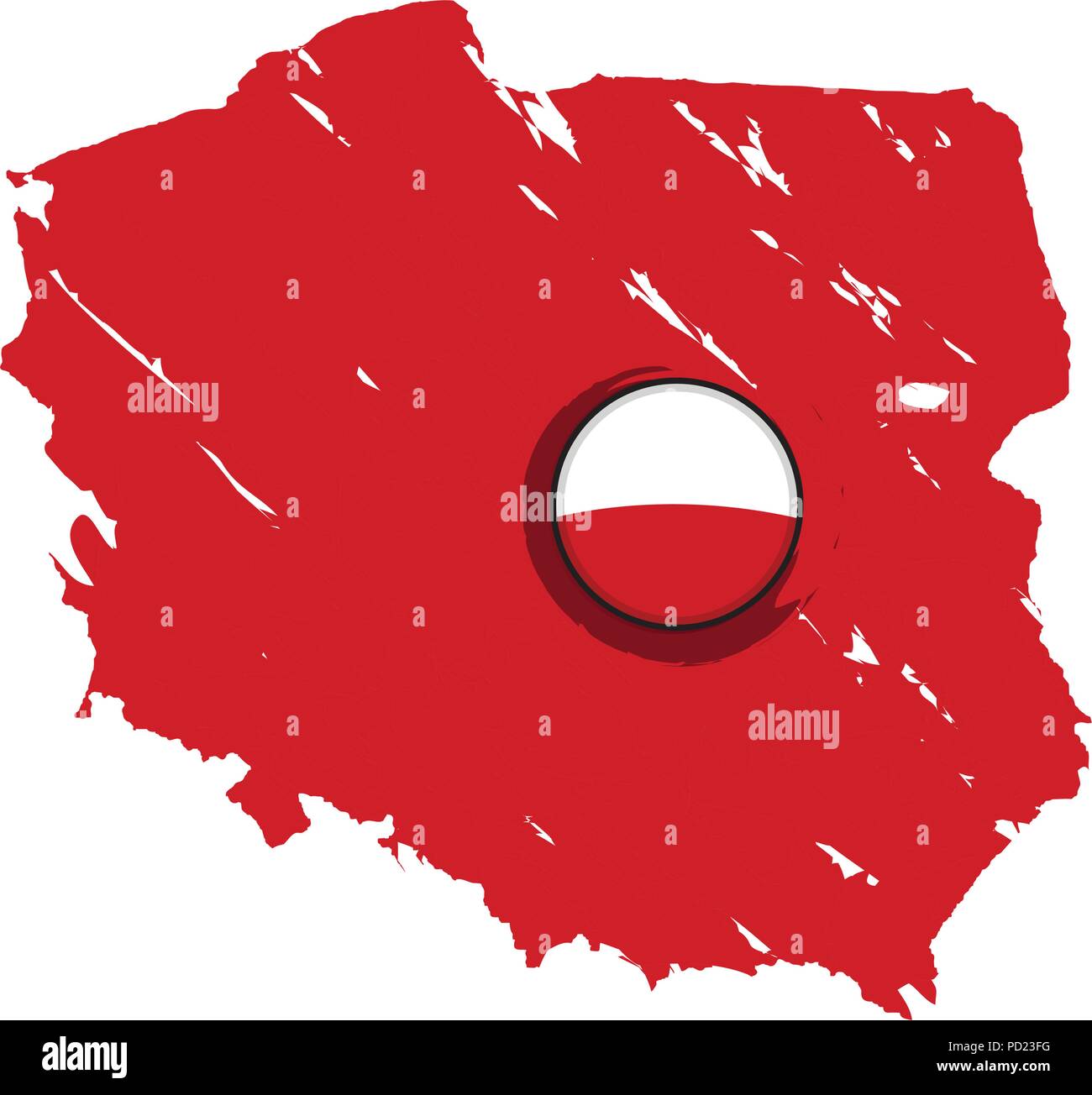 Poland polish flag map Stock Vector Images - Alamy