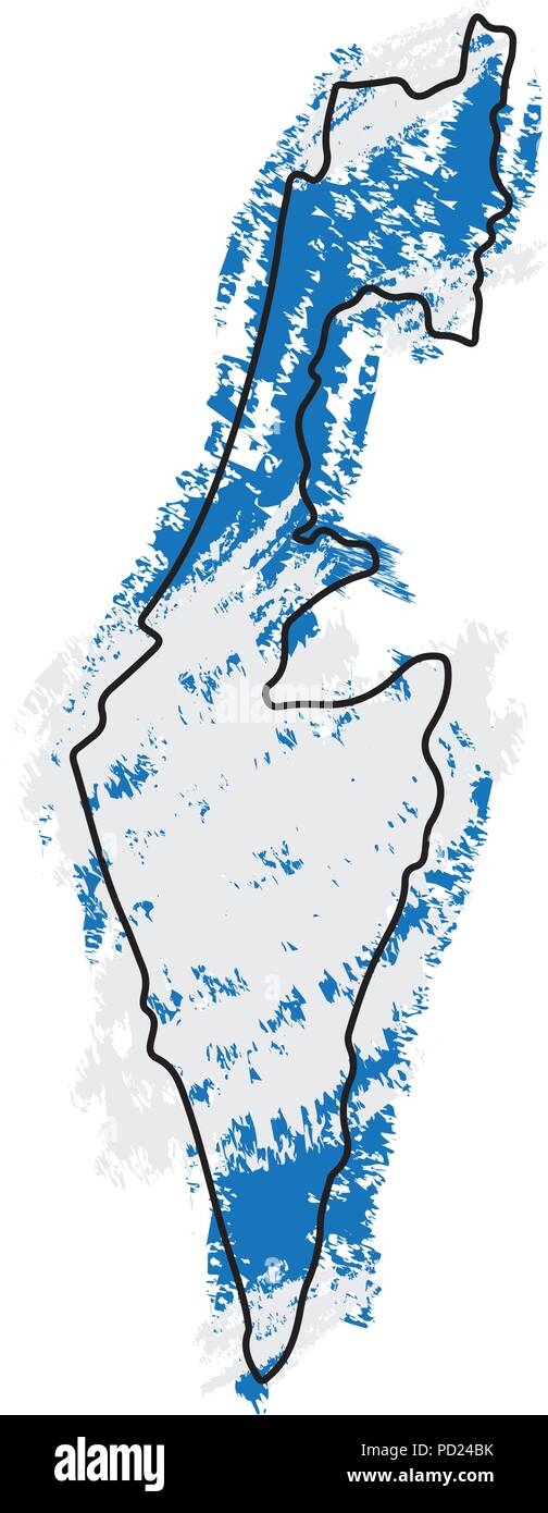Sketch of a map of Israel Stock Vector Image & Art - Alamy