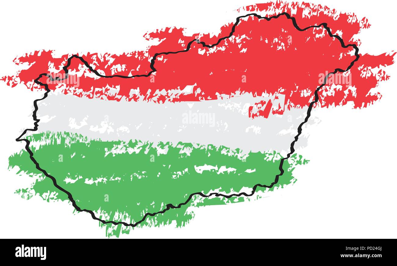 Sketch of a map of Hungary Stock Vector Image & Art - Alamy