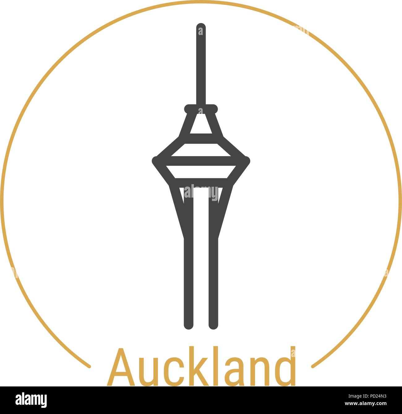 Auckland icon hi-res stock photography and images - Alamy