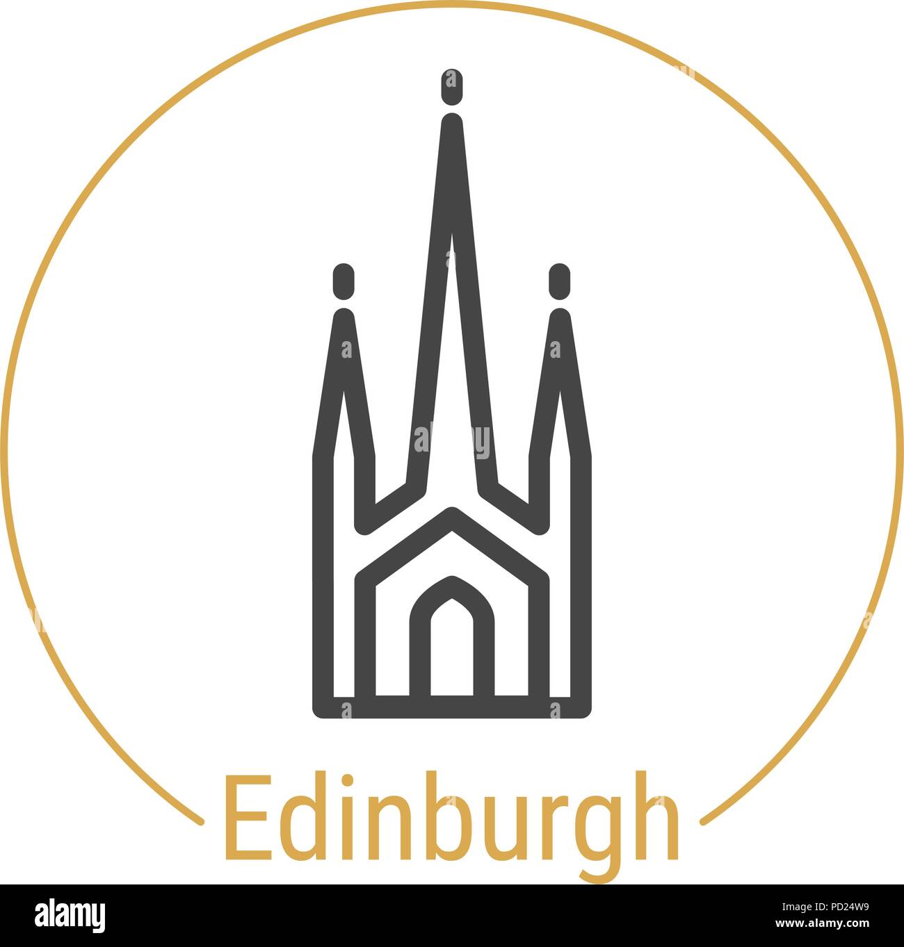 Edinburgh attraction Stock Vector Images - Alamy