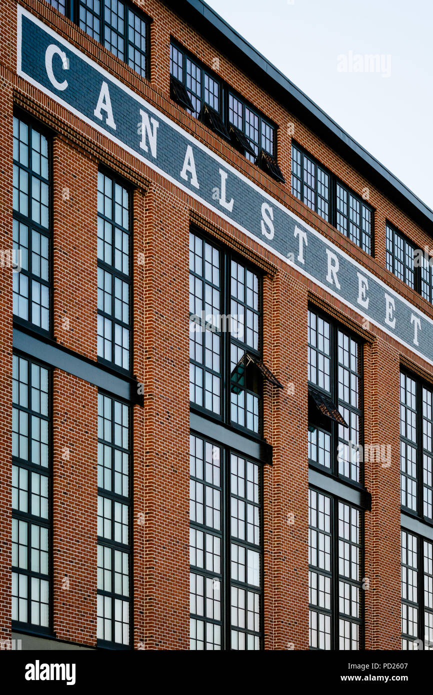 The Canal Street Malt House in Little Italy, Baltimore, Maryland Stock ...
