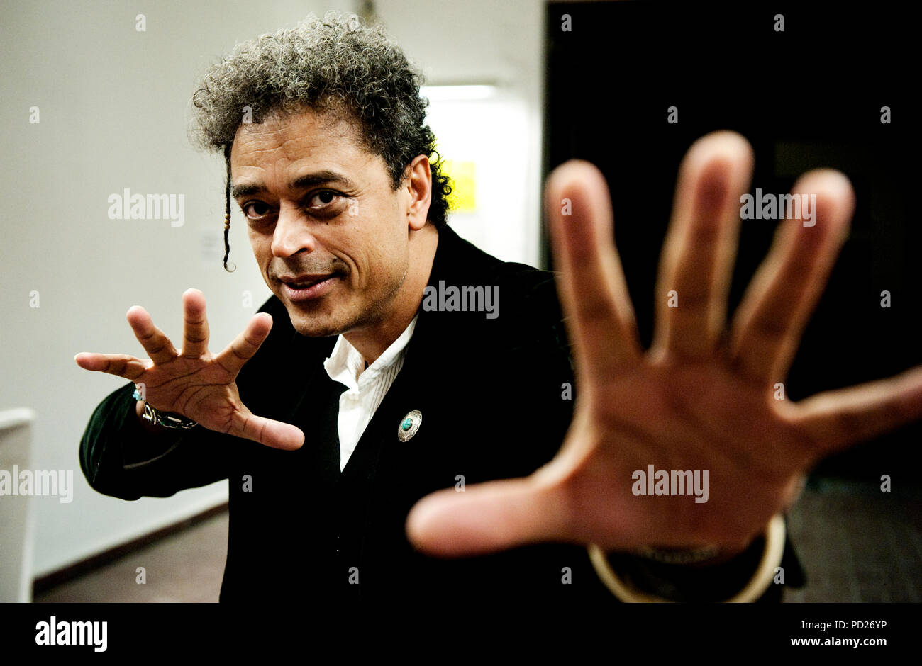 Belgian singer songwriter Jean Bosco Safari (Belgium, 11/12/2009 Stock ...