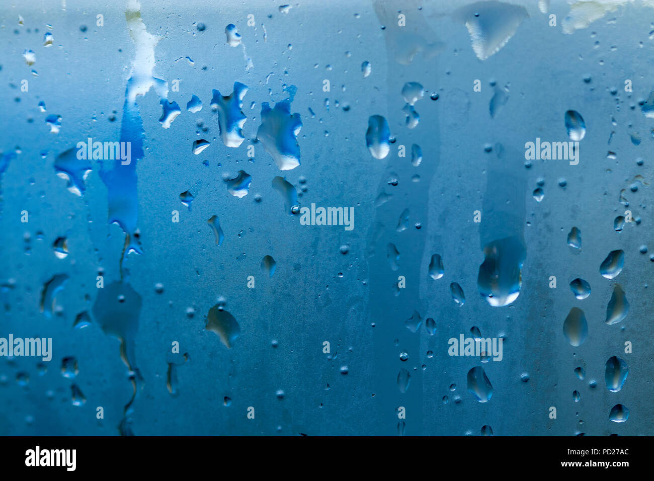 beautiful natural water drop on glass close up Stock Photo - Alamy