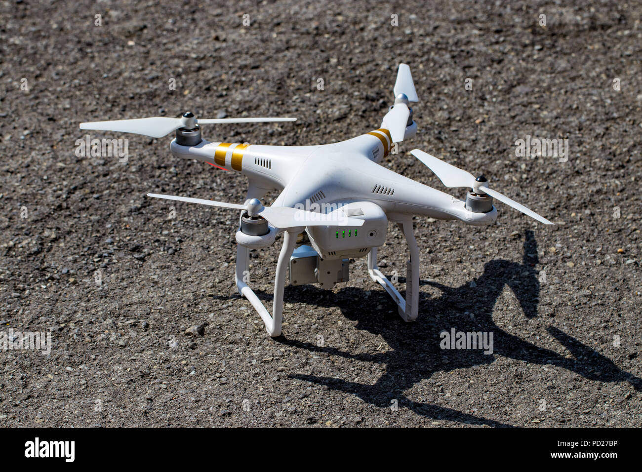 drone with digital camera on the road background Stock Photo - Alamy