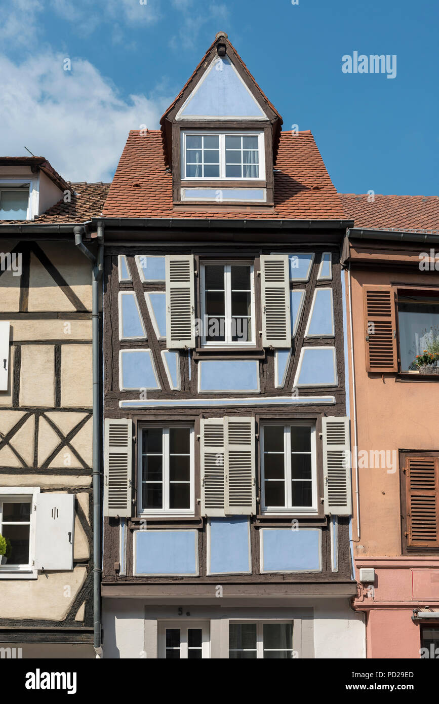 Traditional half-timbered house in Colmar, France Stock Photo - Alamy