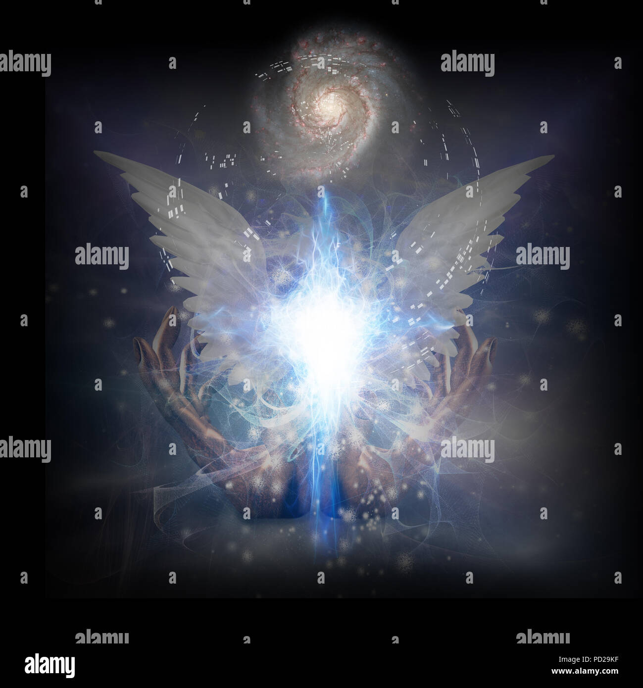 Angels wings hands hi-res stock photography and images - Alamy