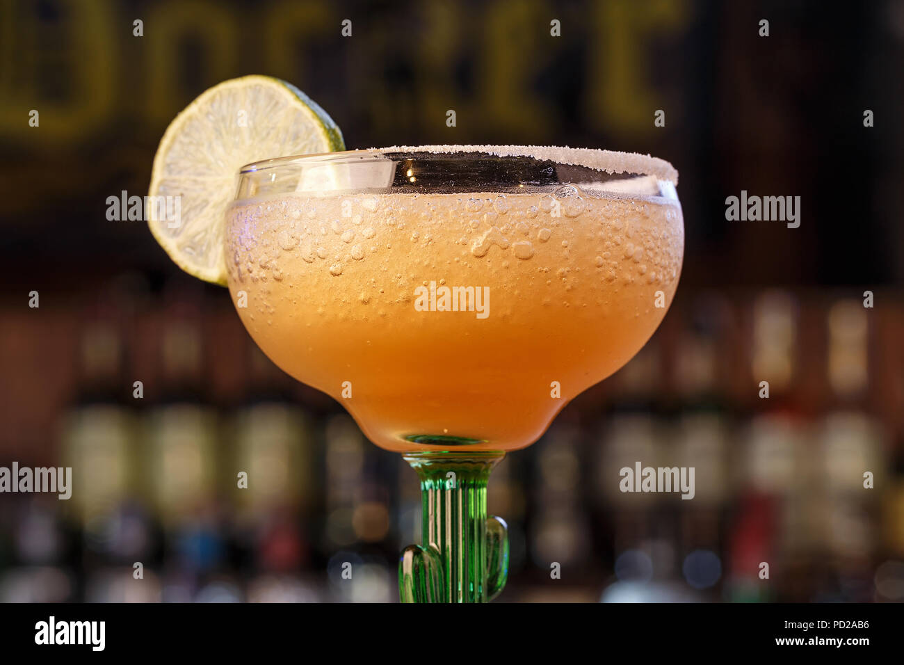 Frozen beach cocktail Margarita with a refreshing taste is on the ...