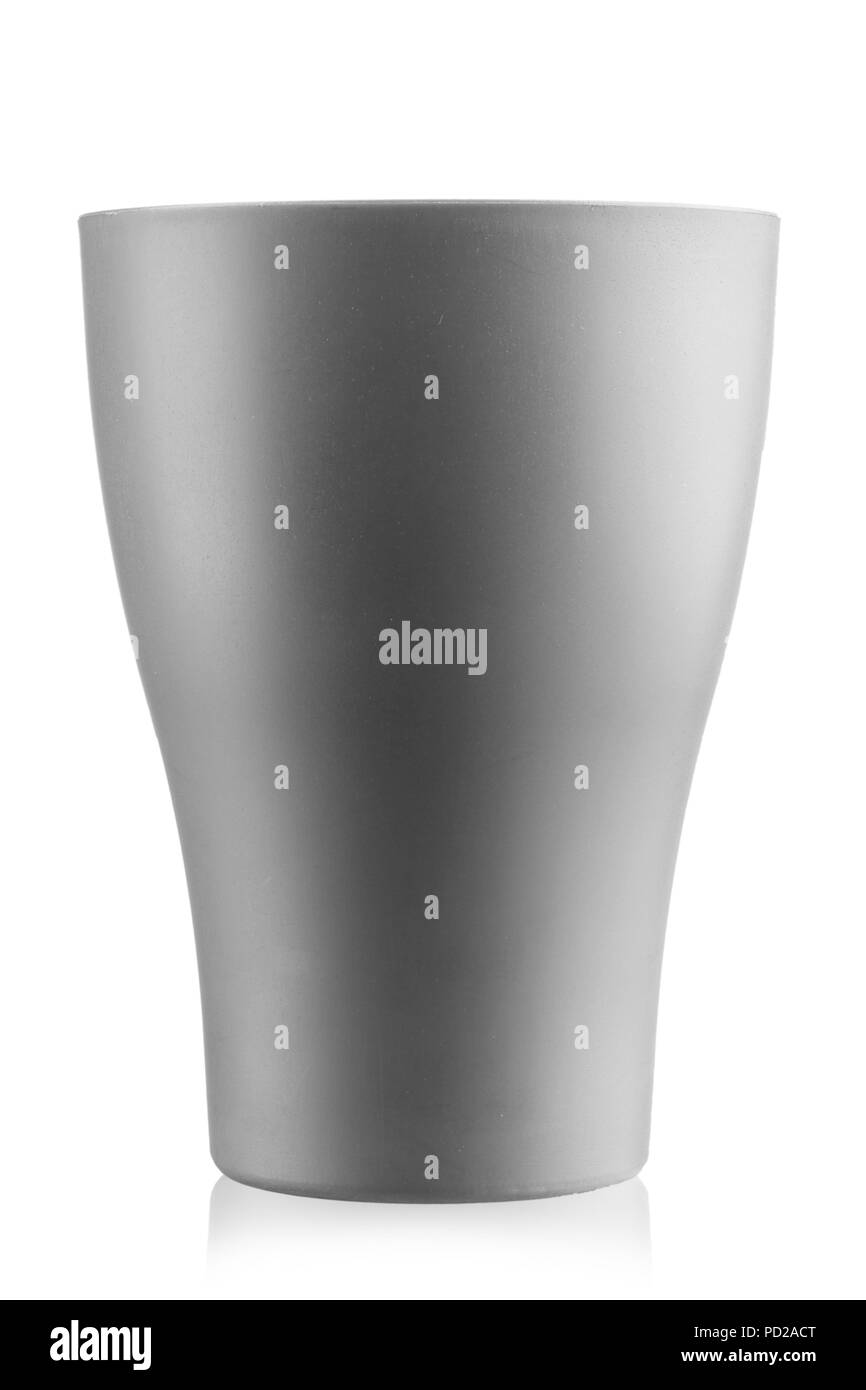 plastic cup without lid on white background isolated. dishes for ...