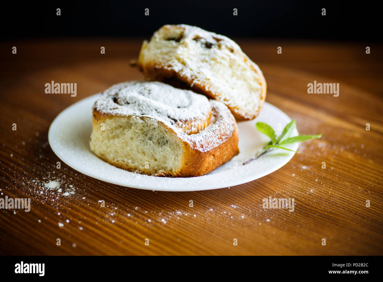 sweet buns with poppy seeds Stock Photo - Alamy