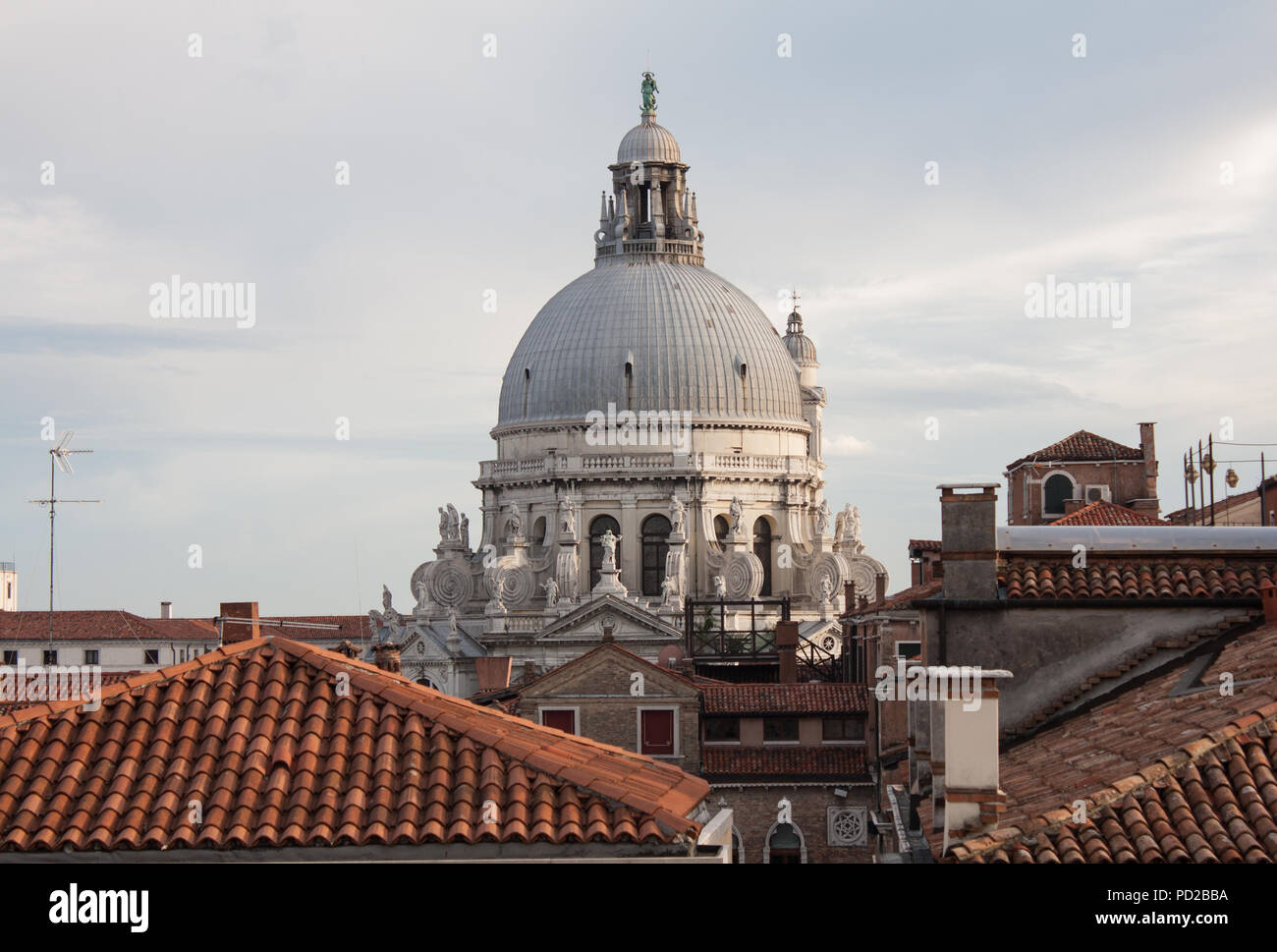 The dome of the church of Santa Maria della Salute, Venice, Italy ...