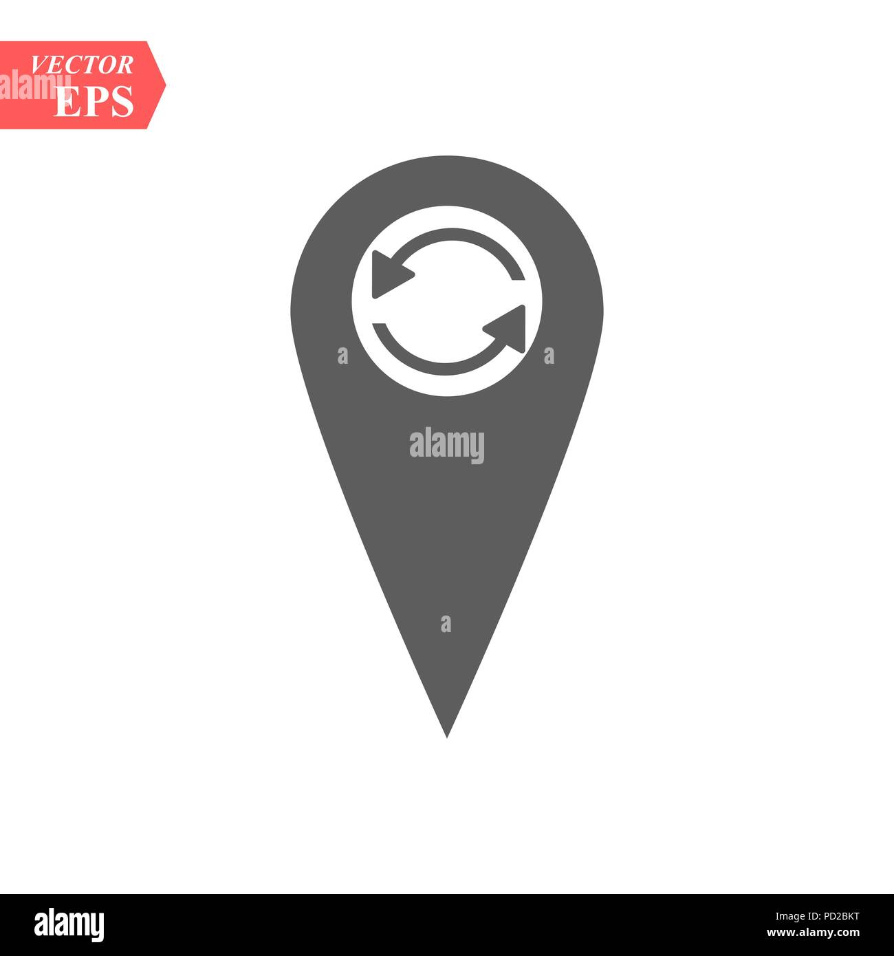 Point Map Location Icon Vector Logo Template Stock Vector Image & Art ...