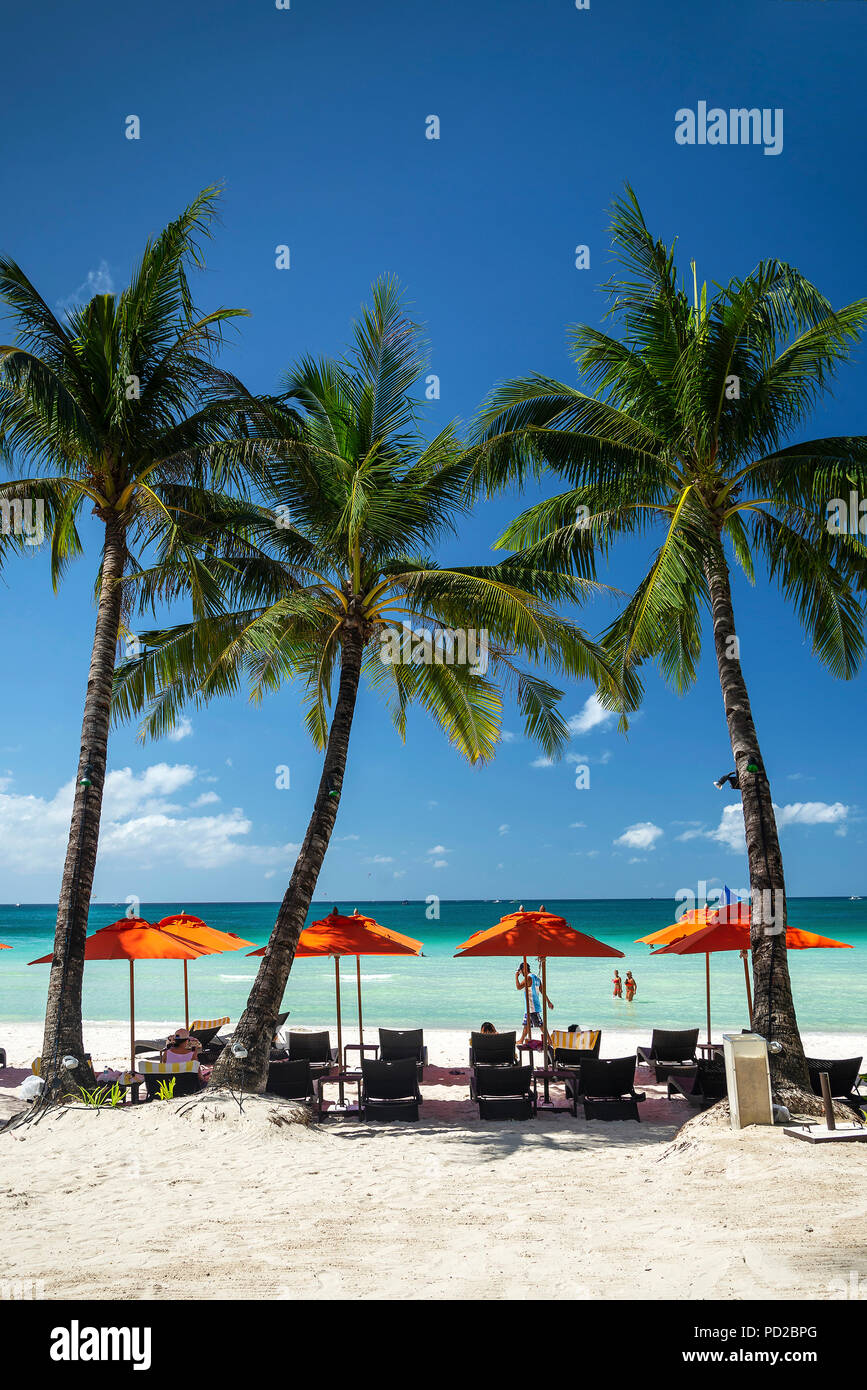 station 2 beach main area of boracay tropical paradise island ...