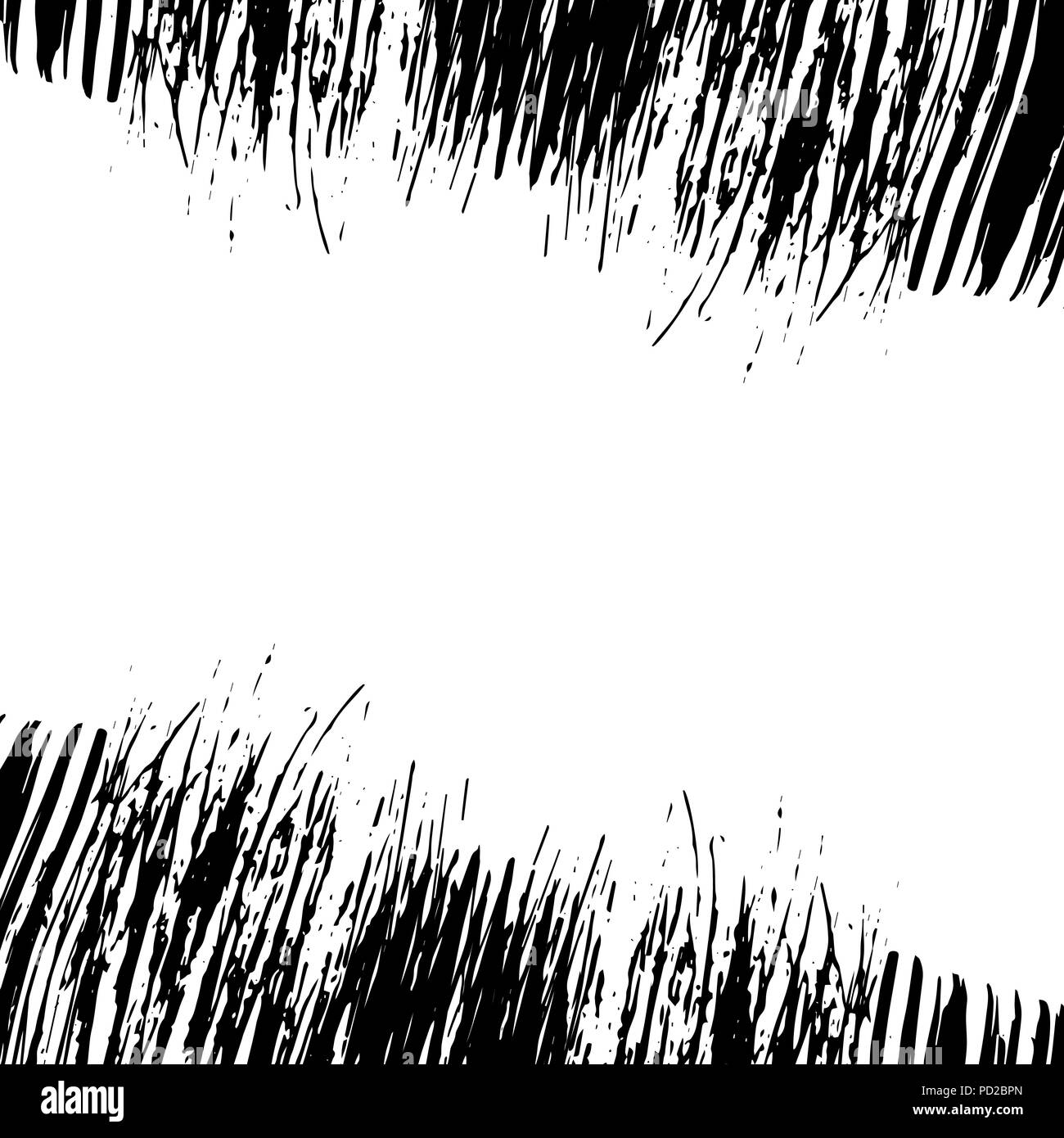 White background with black brush horizontal lines frame Stock Vector ...