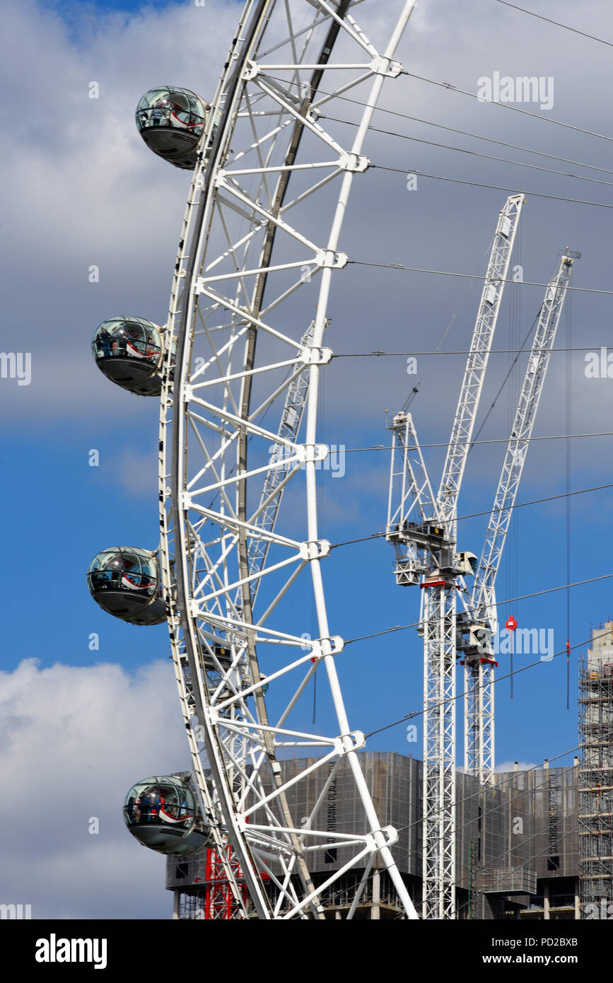 London Eye Construction London Ferris Wheel London Eye Building. A