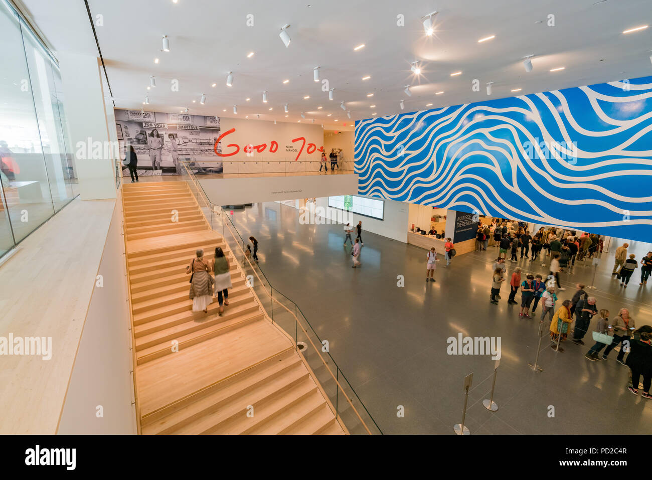 San Francisco, MAY 22: Interior view of the famous Museum of Modern Art ...