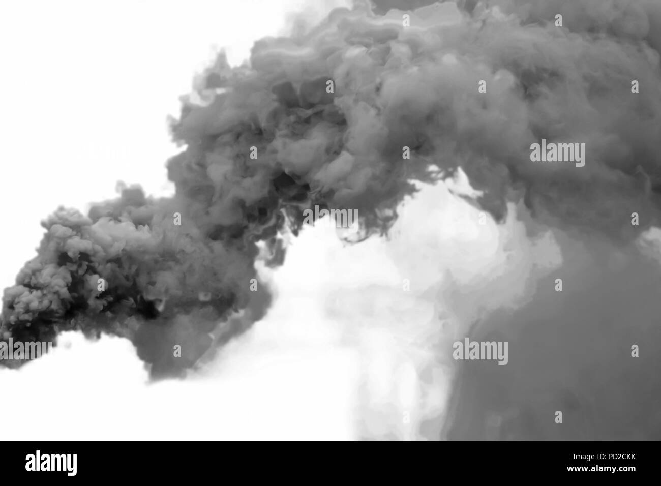 Smoke bomb isolated Black and White Stock Photos & Images - Alamy
