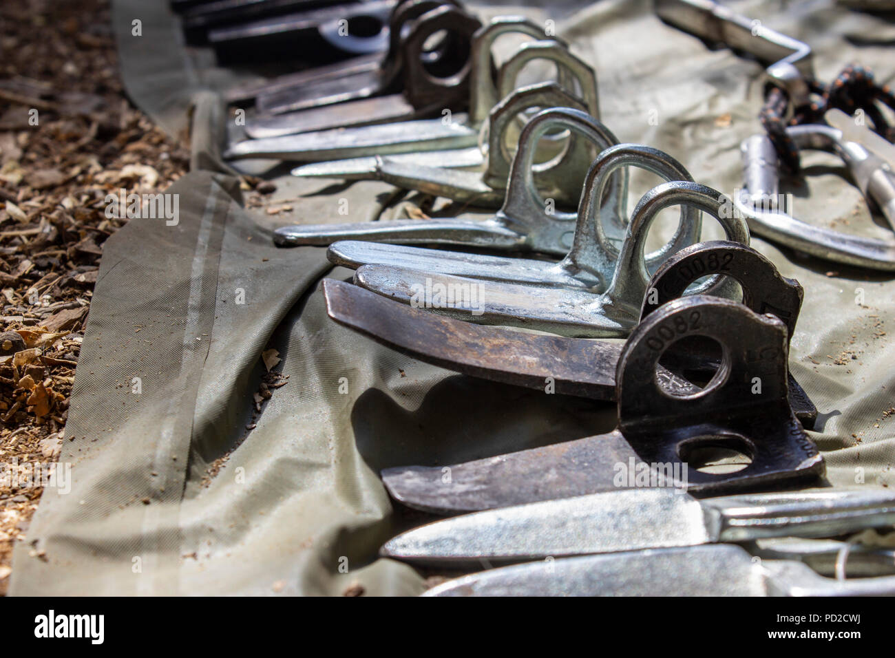 Rock climbing gear for traditional climbing in order to have a self ...