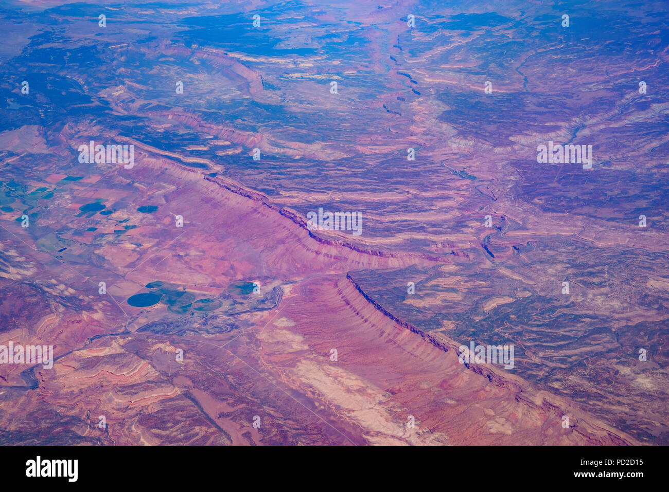 Aerial view of the beautiful Bedrock at Utah Stock Photo - Alamy
