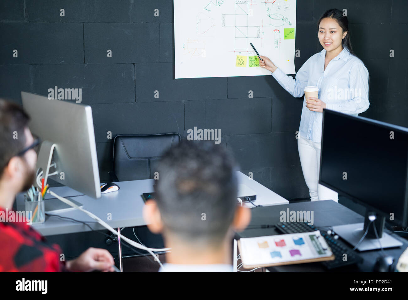 Creative Young Woman Planning Startup Projects Stock Photo - Alamy