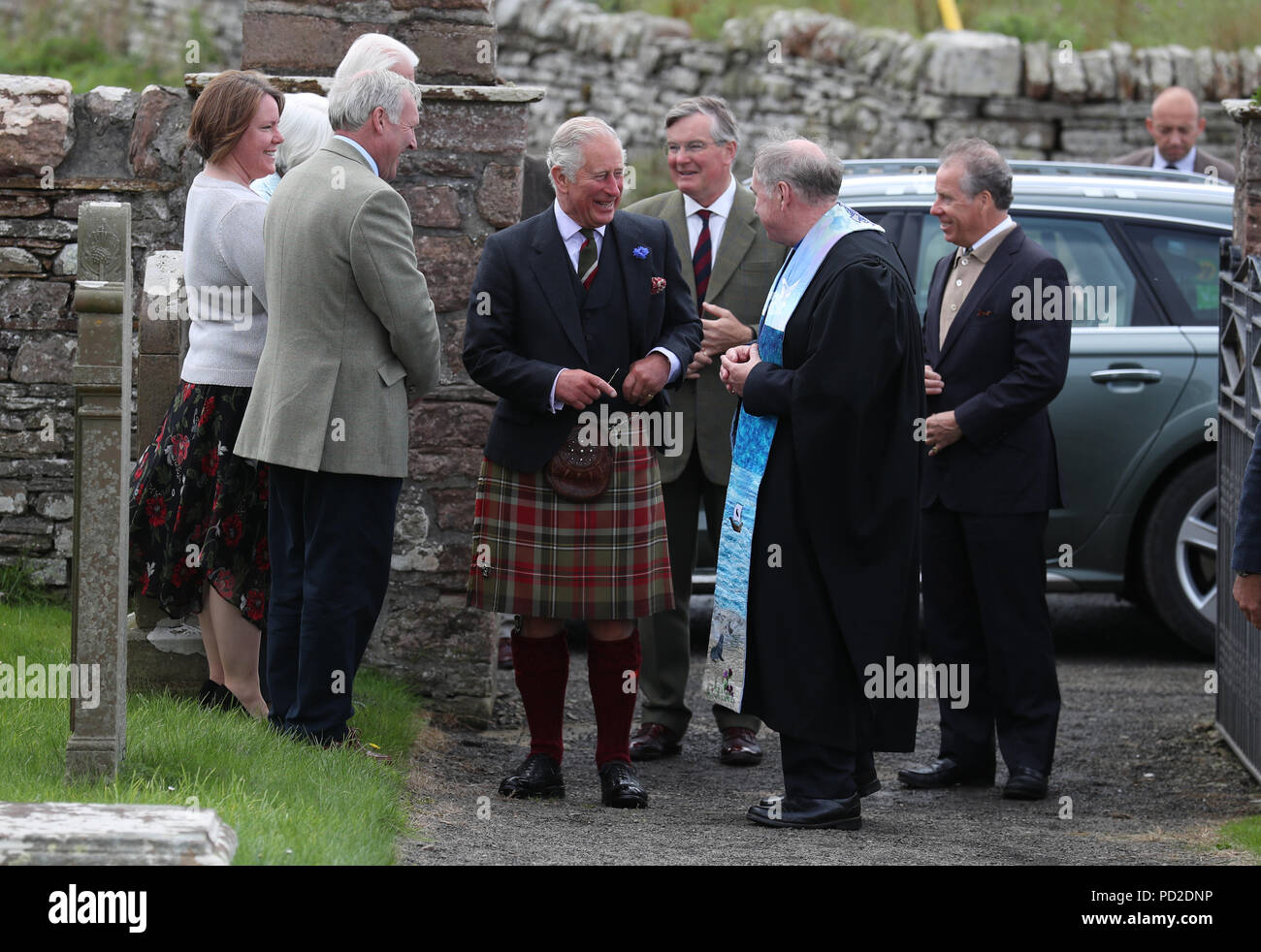 The Prince of Wales, known as the Duke of Rothesay in Scotland, with ...