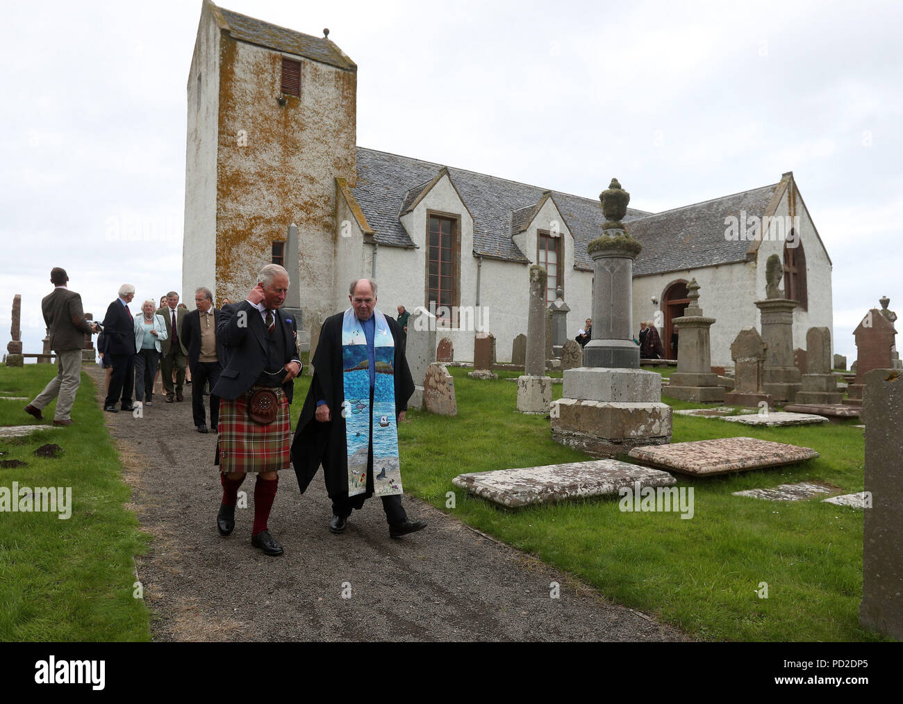 The Prince of Wales, known as the Duke of Rothesay in Scotland, with ...