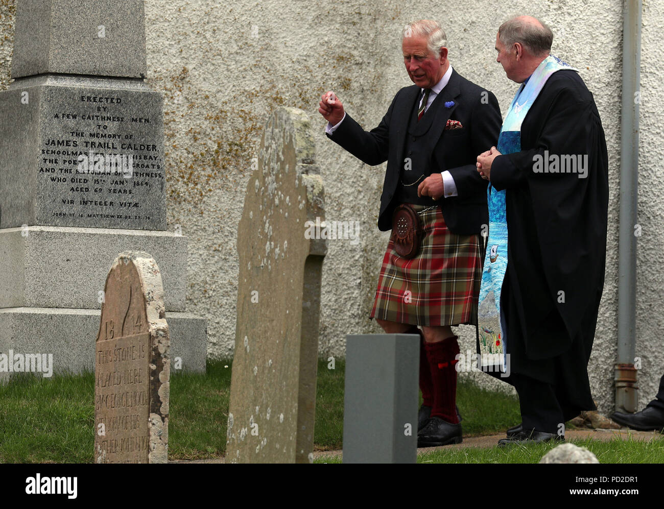 Minister lyall rennie morning service canisbay church hi-res stock ...