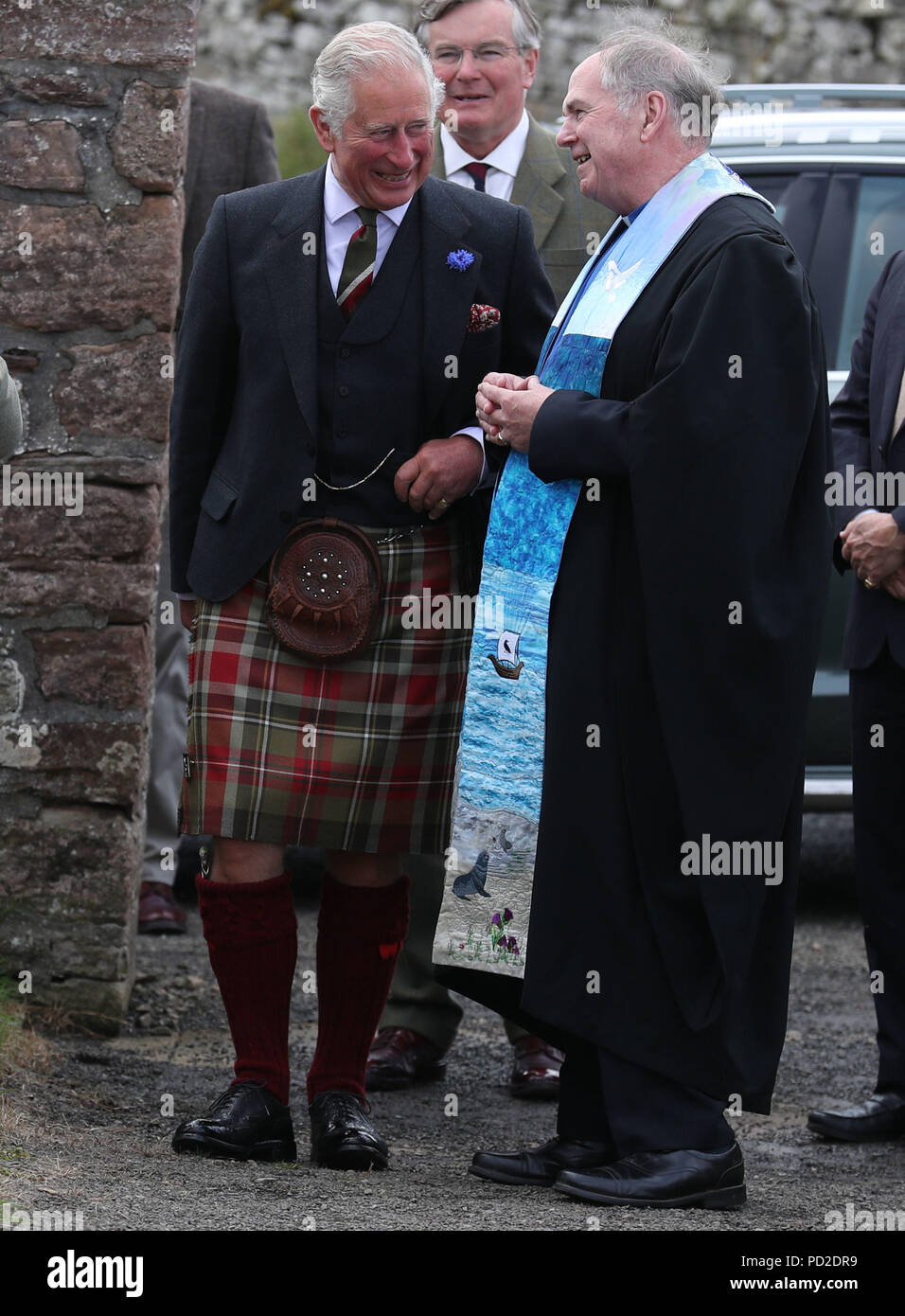 The Prince of Wales, known as the Duke of Rothesay in Scotland, with ...