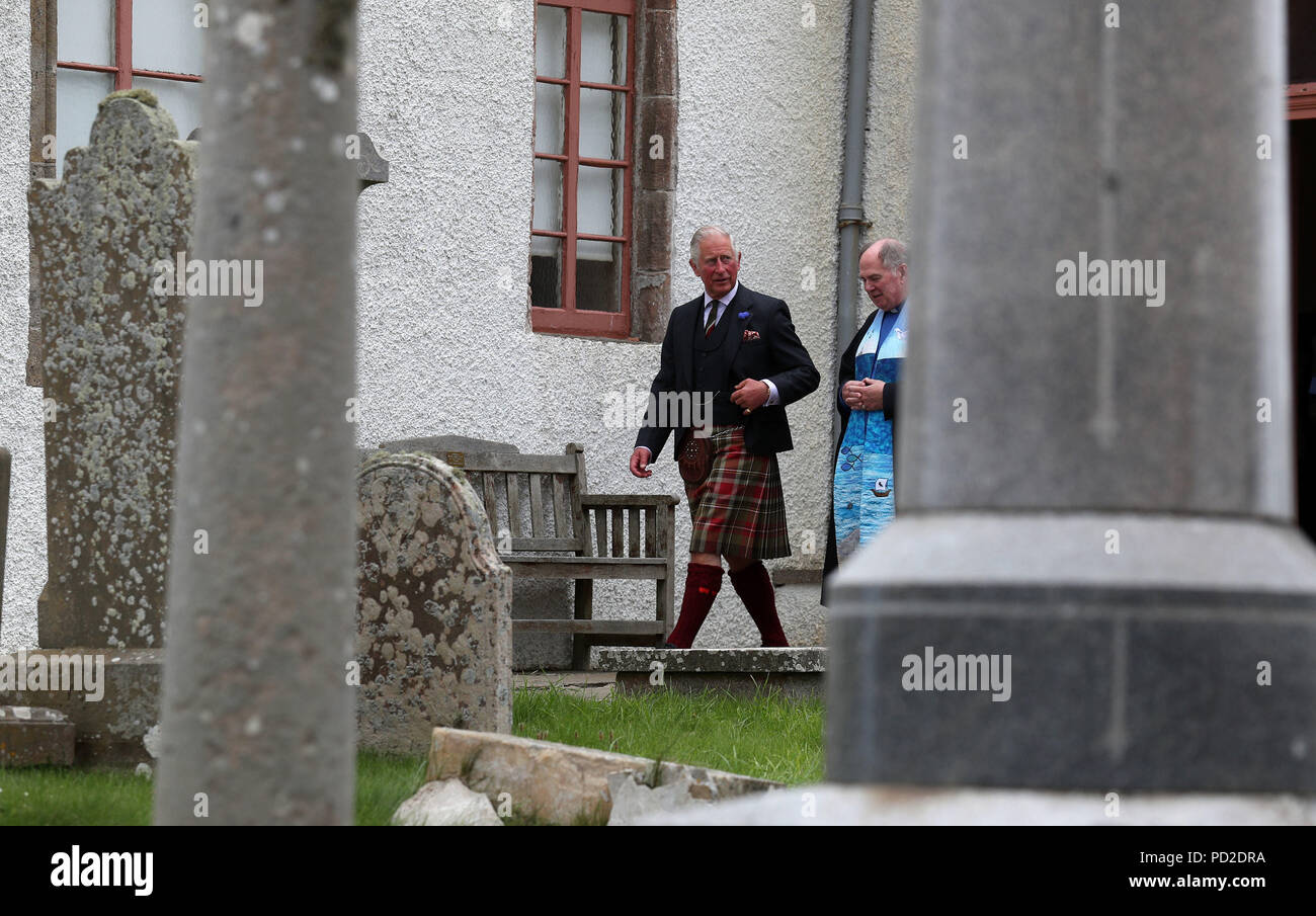 The Prince of Wales, known as the Duke of Rothesay in Scotland, with ...