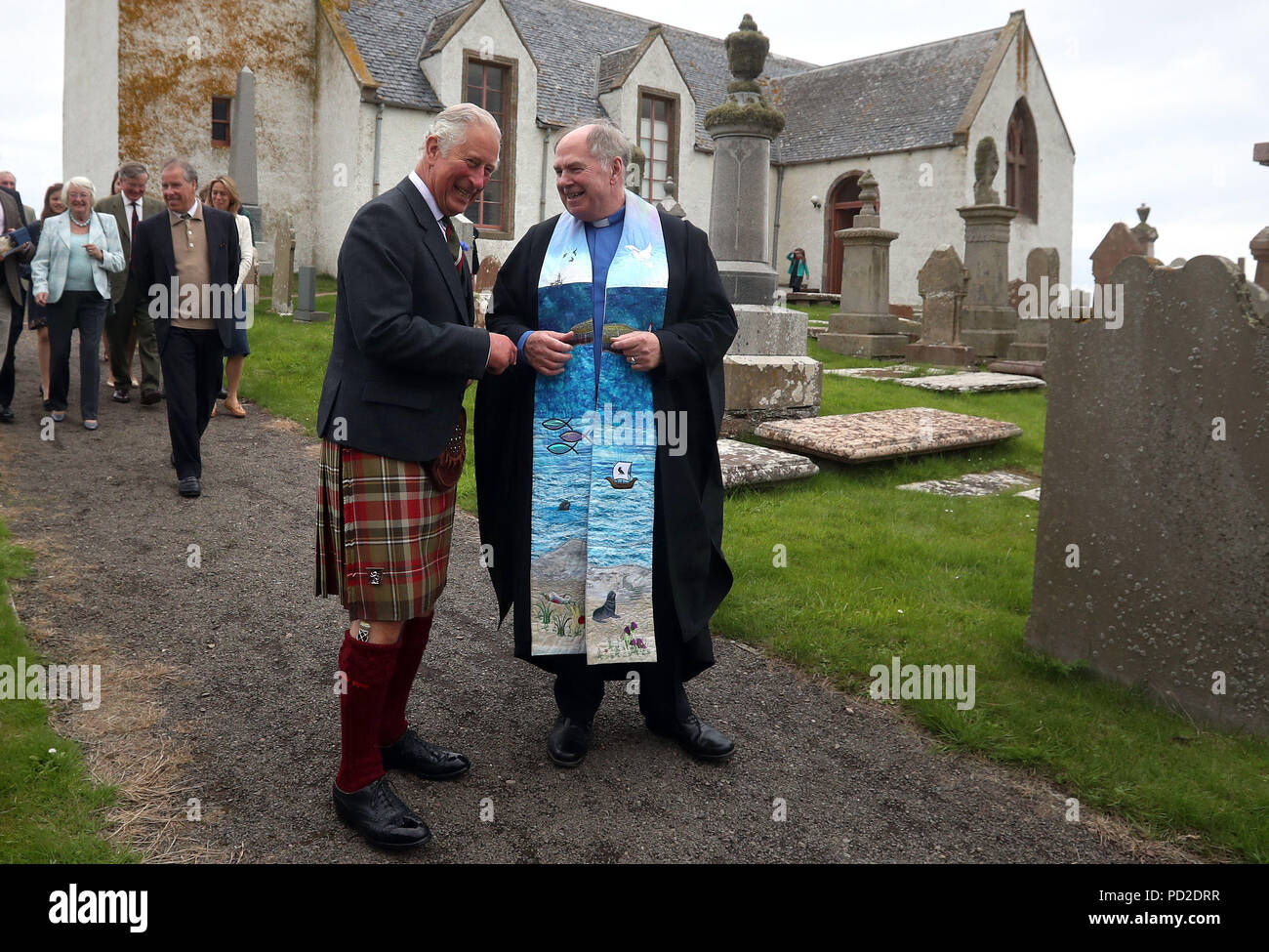 The Prince of Wales, known as the Duke of Rothesay in Scotland, with ...