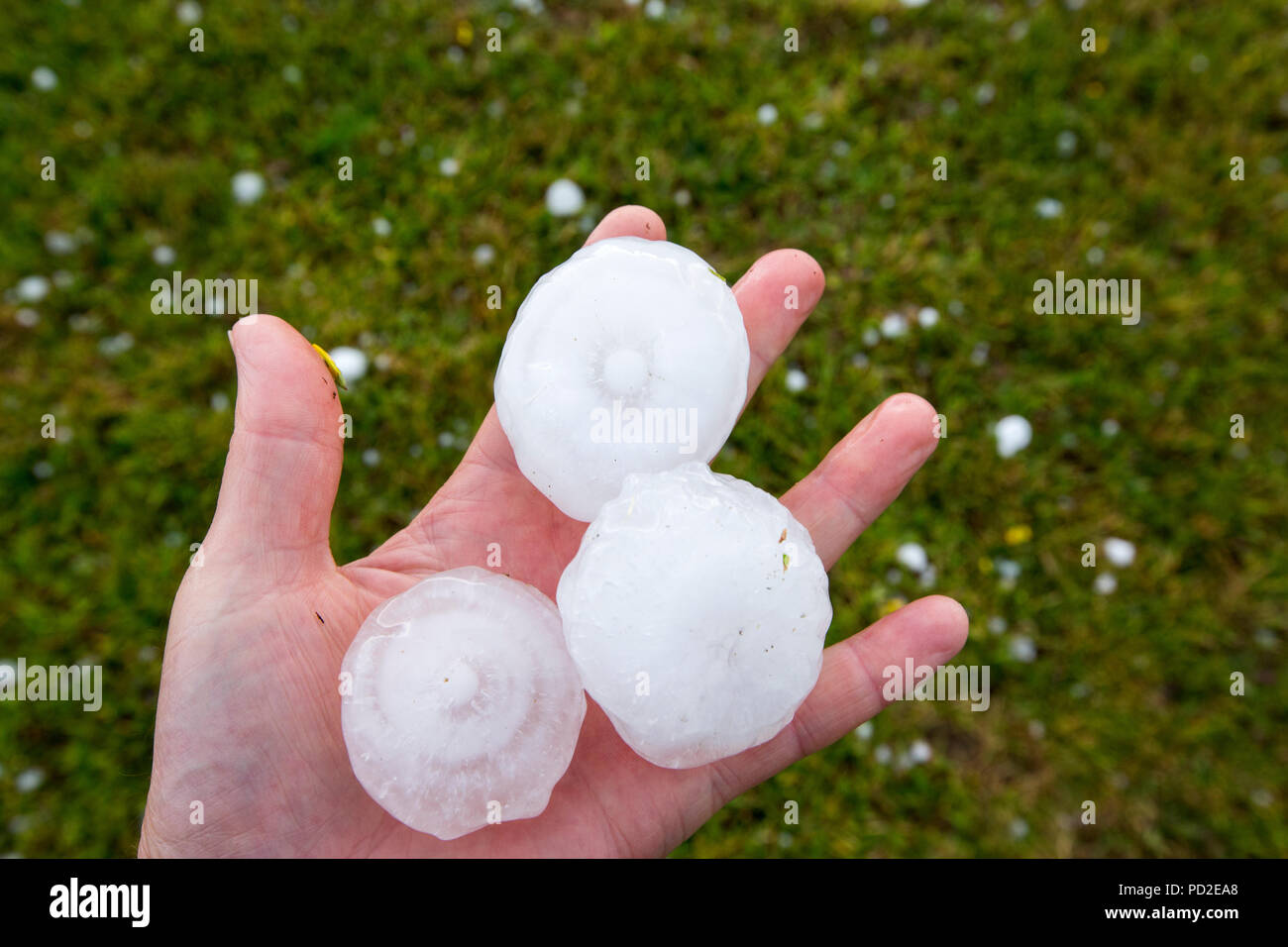 Hailstones hi-res stock photography and images - Alamy