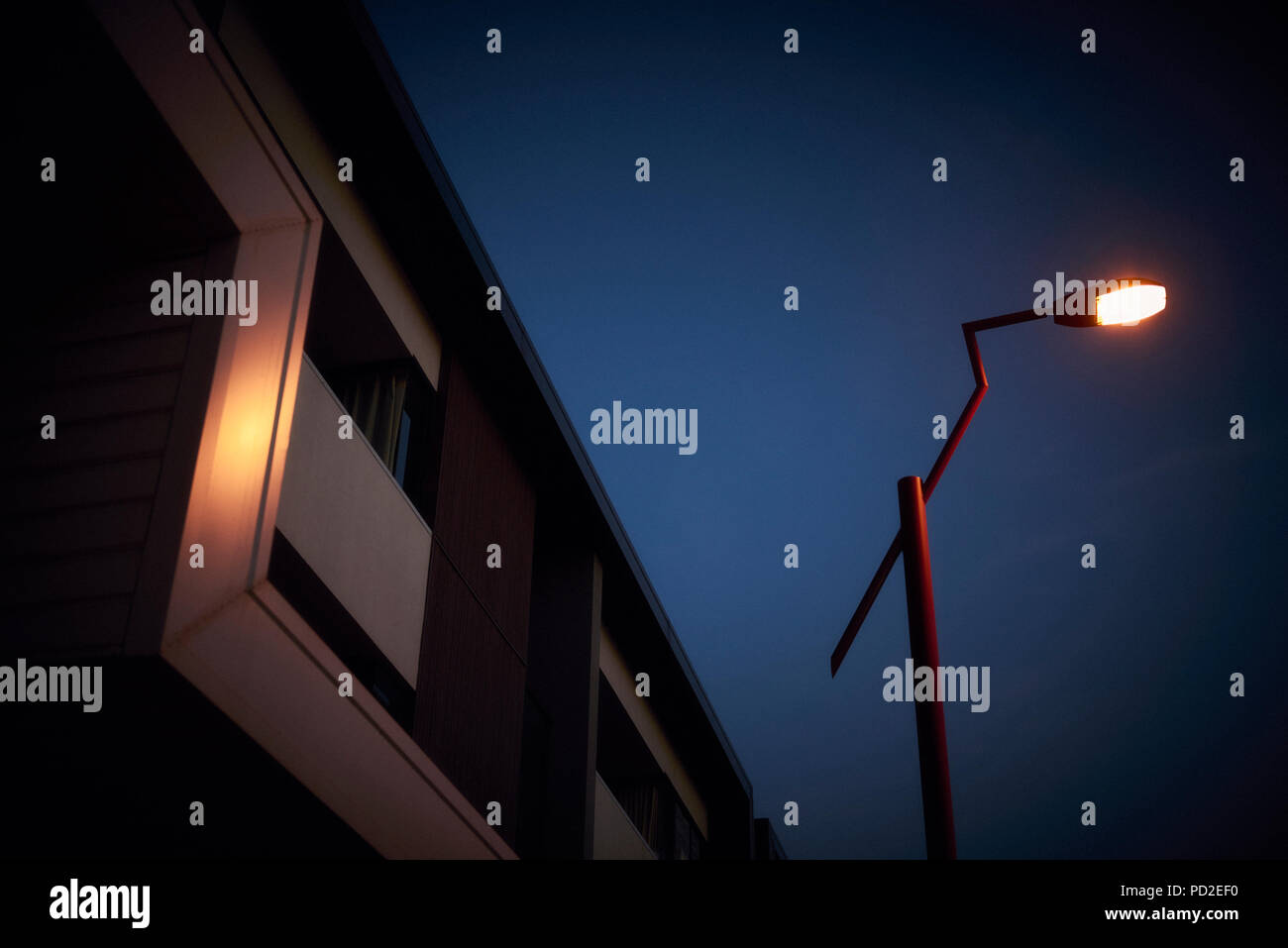 Street light at dusk Stock Photo - Alamy