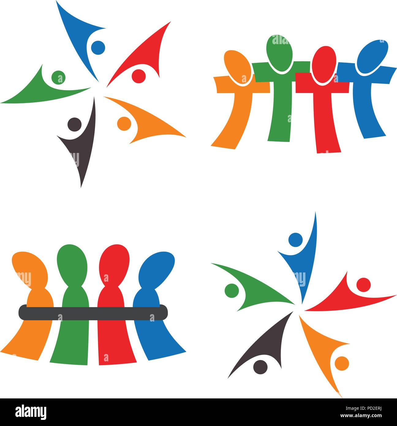 Pack cooperation Stock Vector Images - Alamy