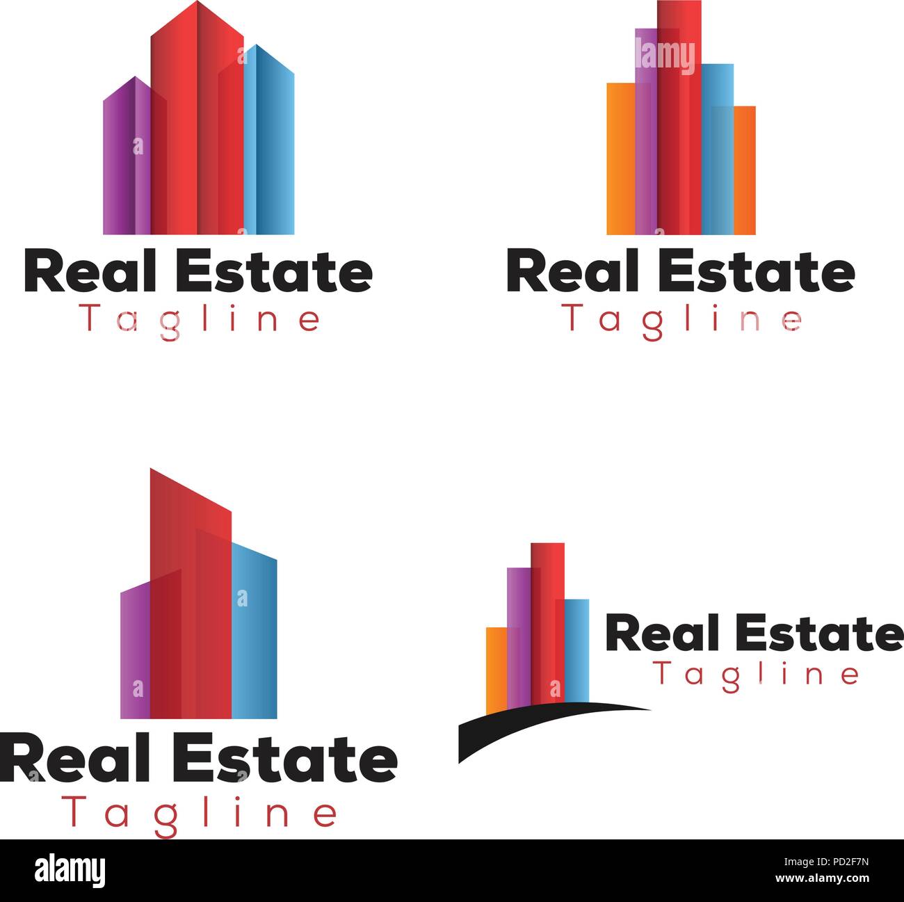 Luxury real estate logo design set Stock Vector Images - Alamy