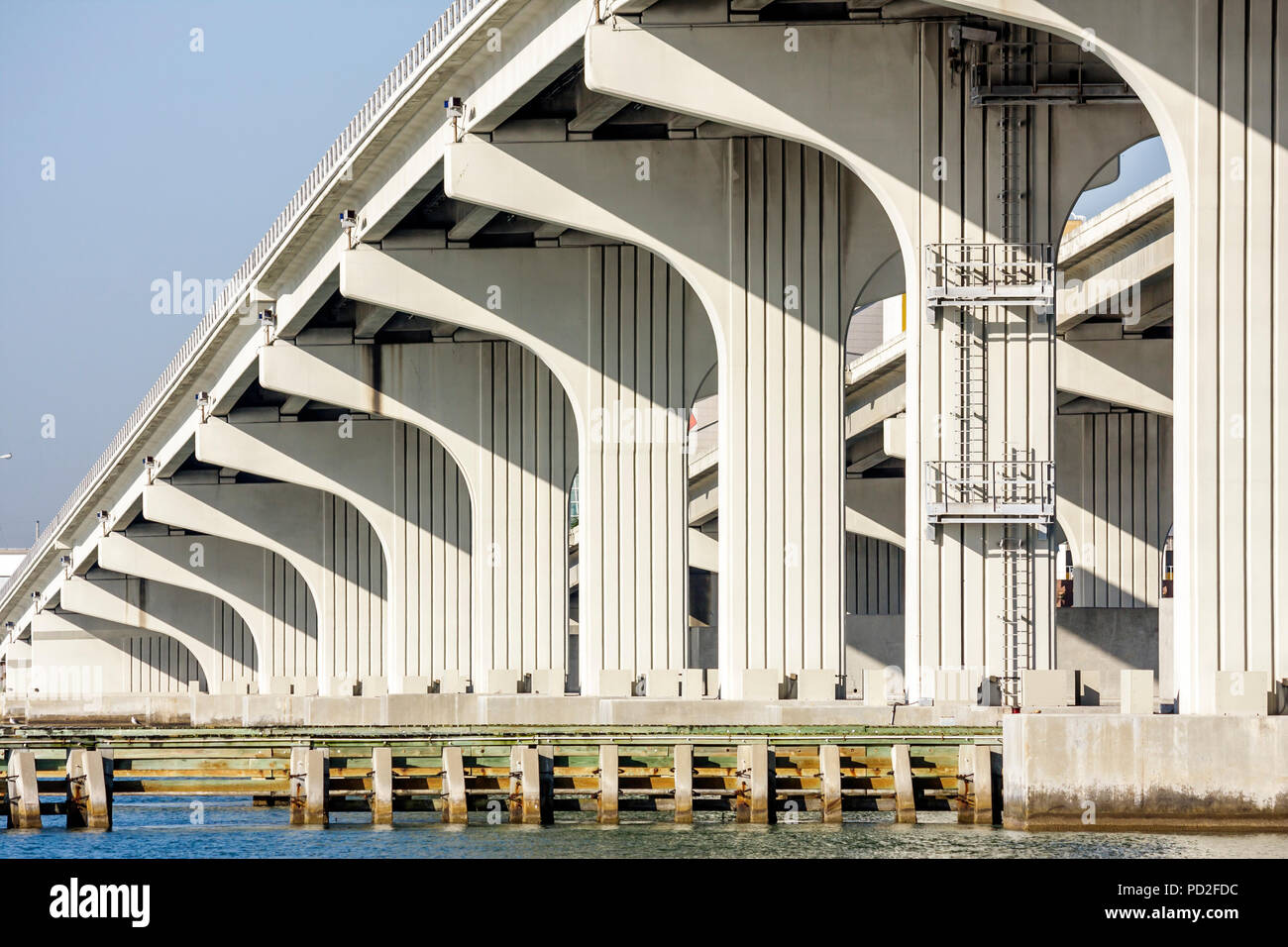 Miami Florida,Biscayne Bay,Watson Island view,Biscayne Boulevard ...