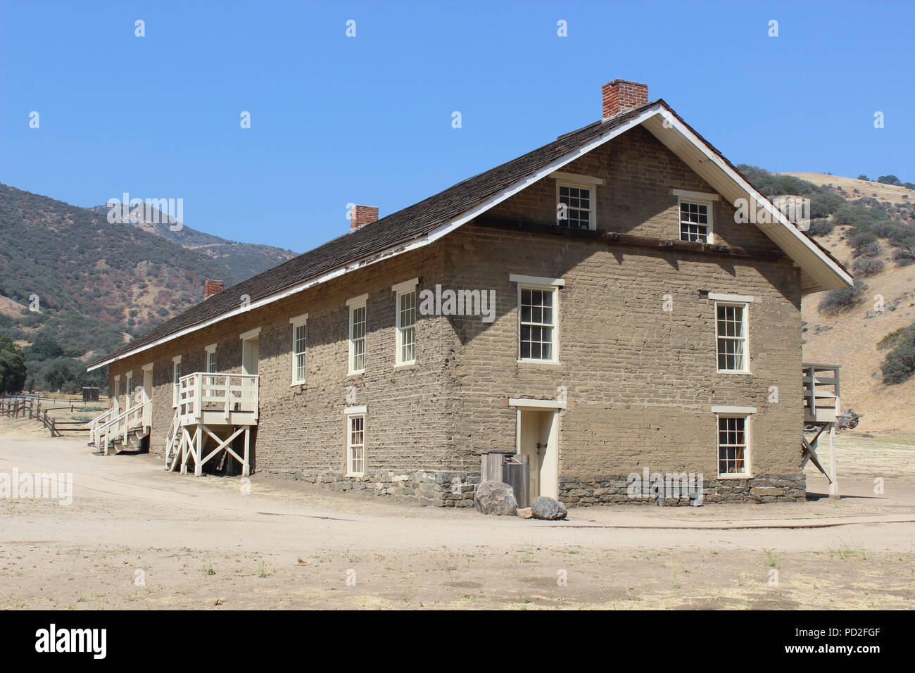 Barracks, Fort Tejon, California Stock Photo - Alamy