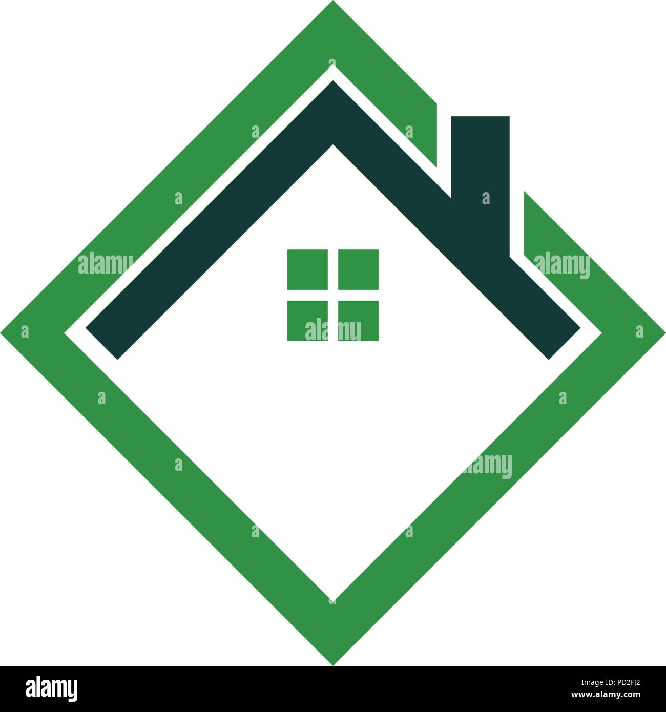 Real estate house logo icon Stock Vector Images - Alamy