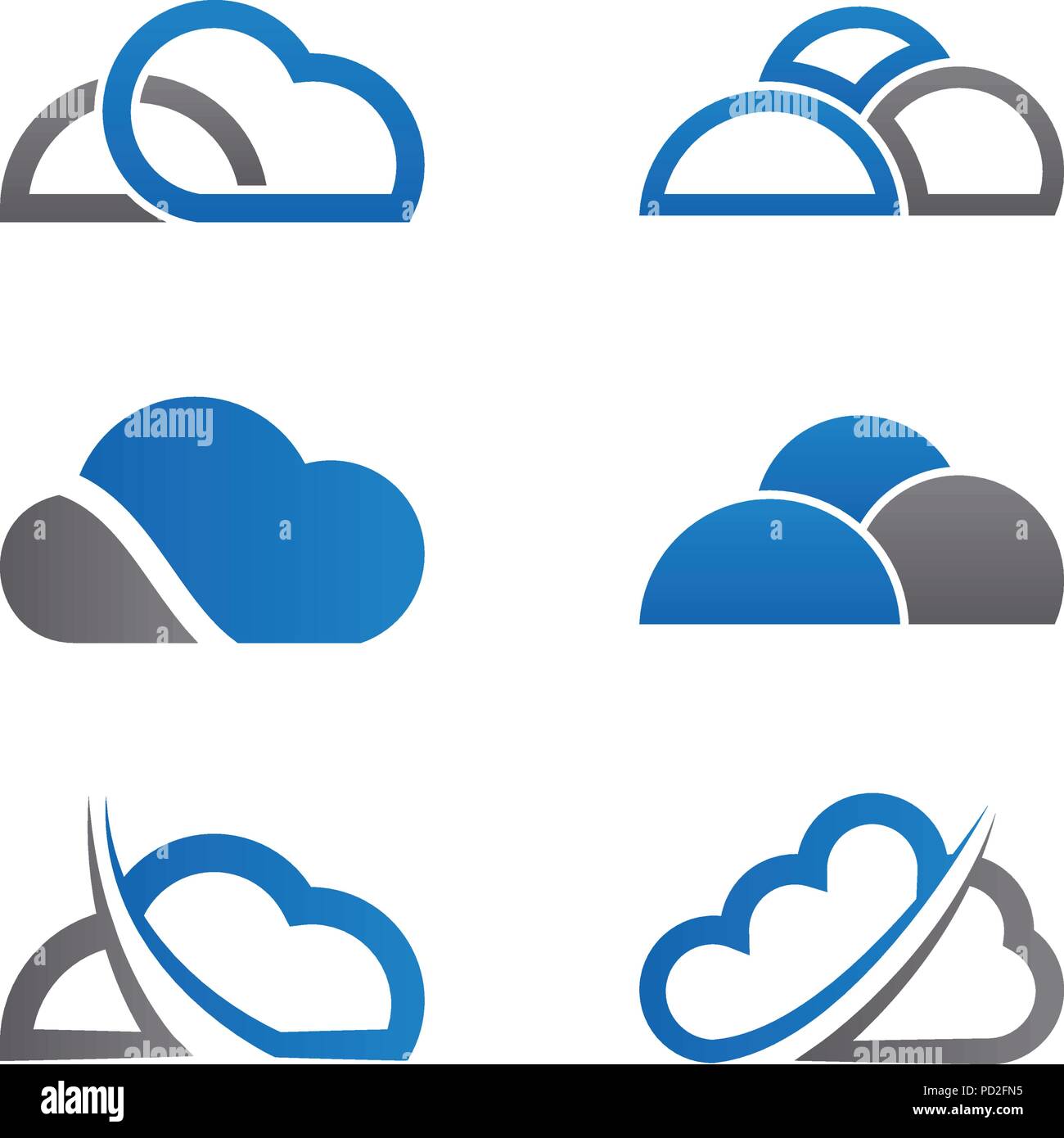 Cloud logo design Stock Vector Images - Alamy