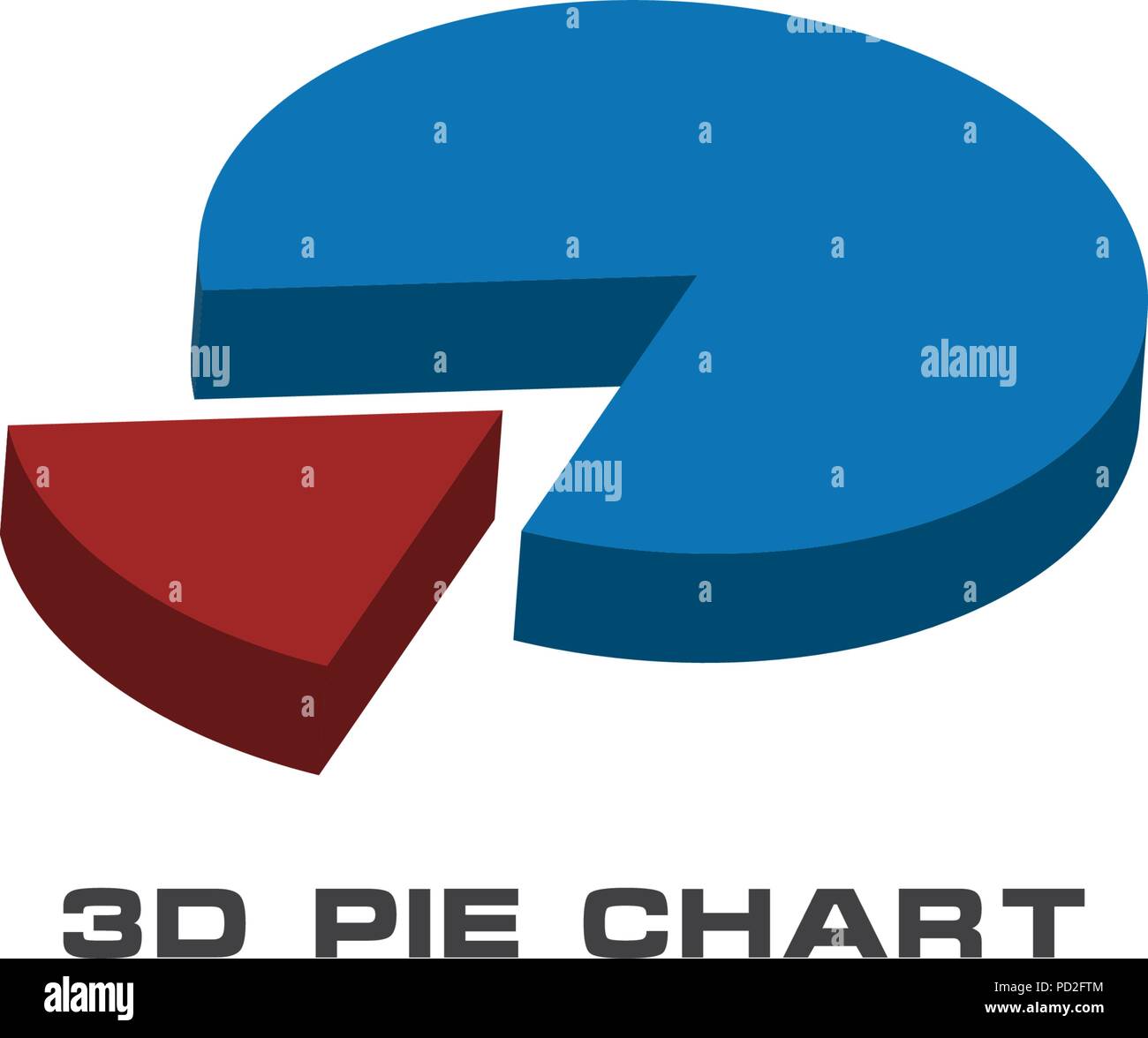 3d statistic chart graphic template vector graphic Stock Vector Image ...