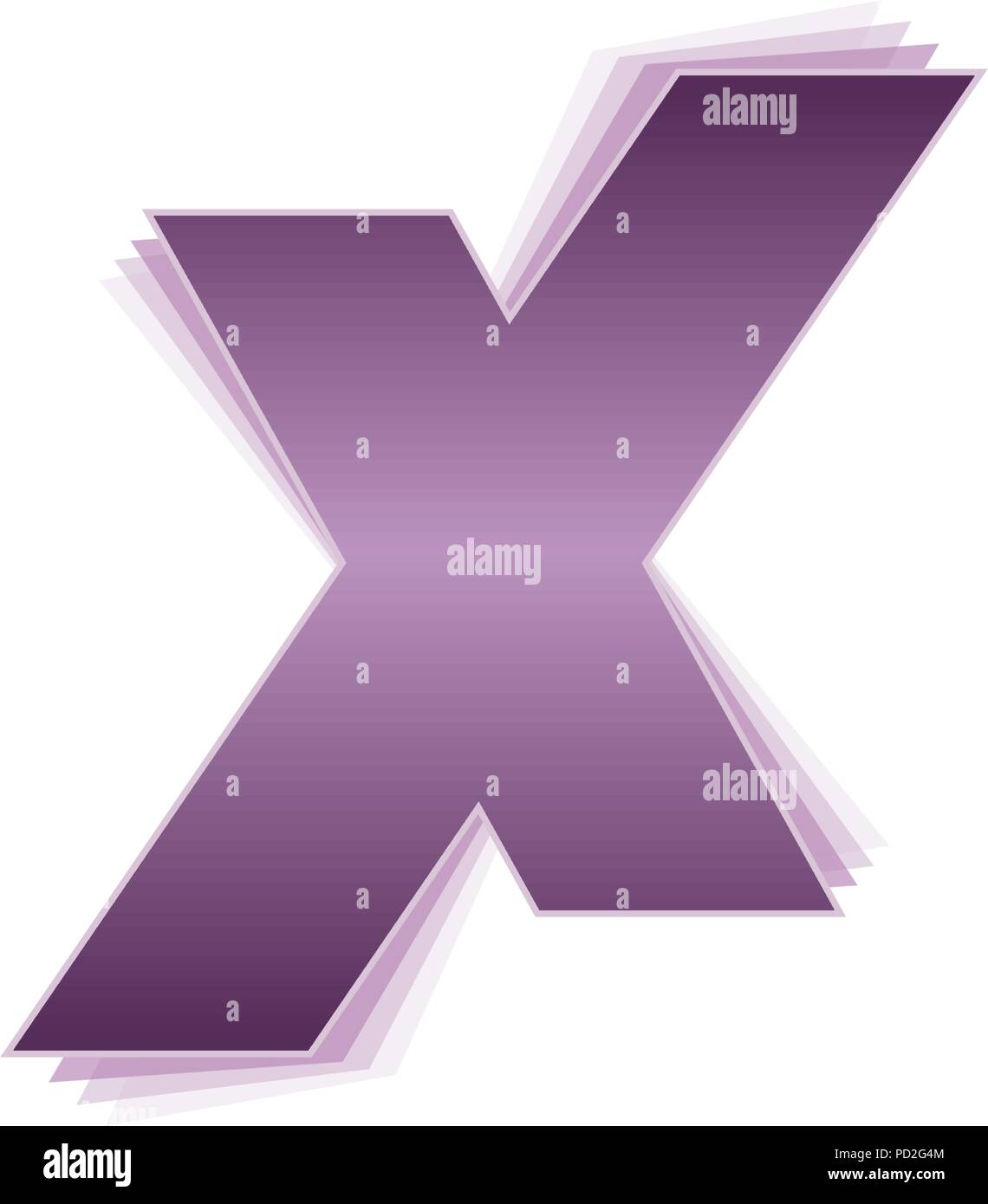 Letter x initial logo icon template vector Stock Vector Image & Art - Alamy