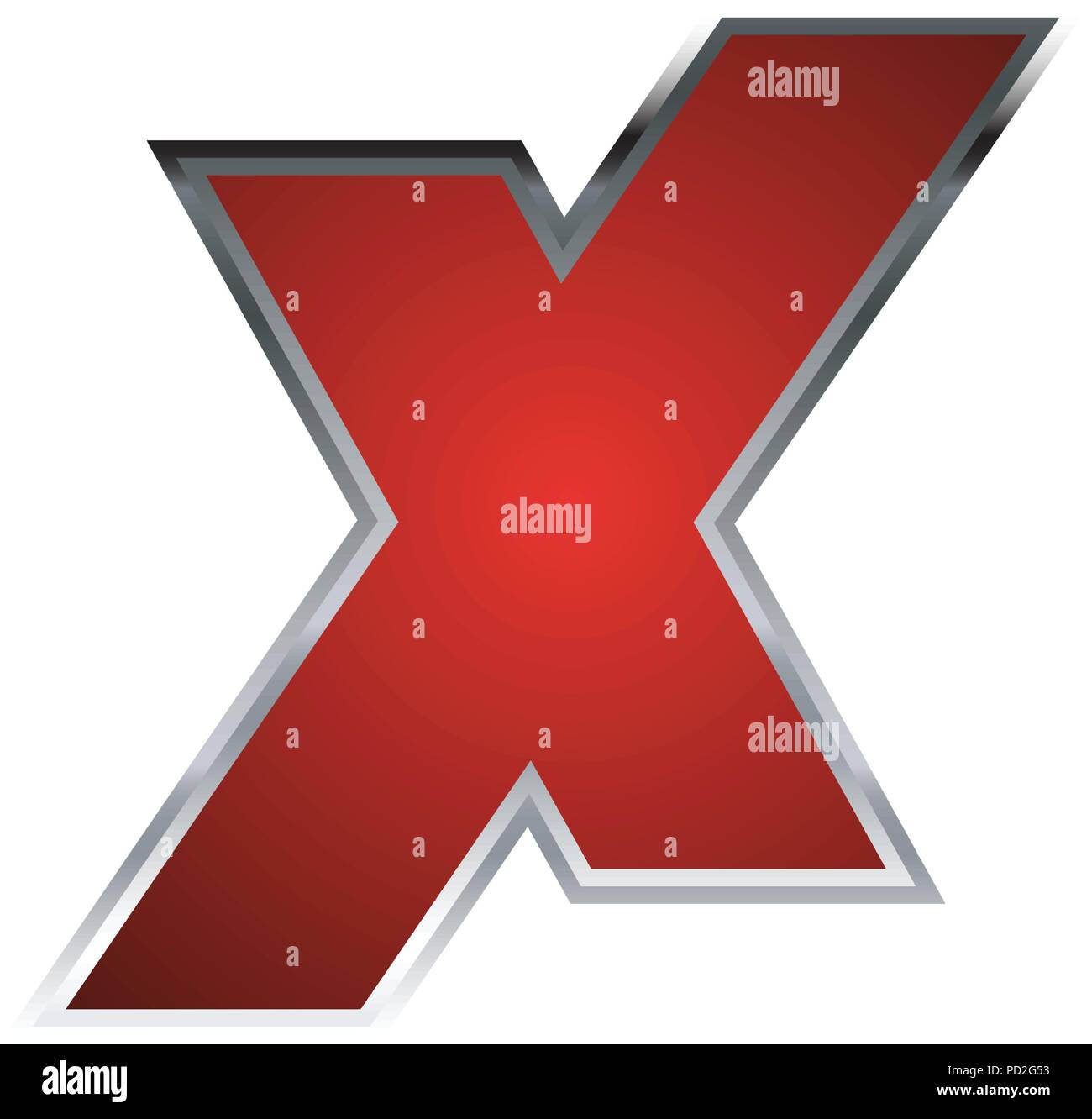 Letter x initial logo icon template vector Stock Vector Image & Art - Alamy