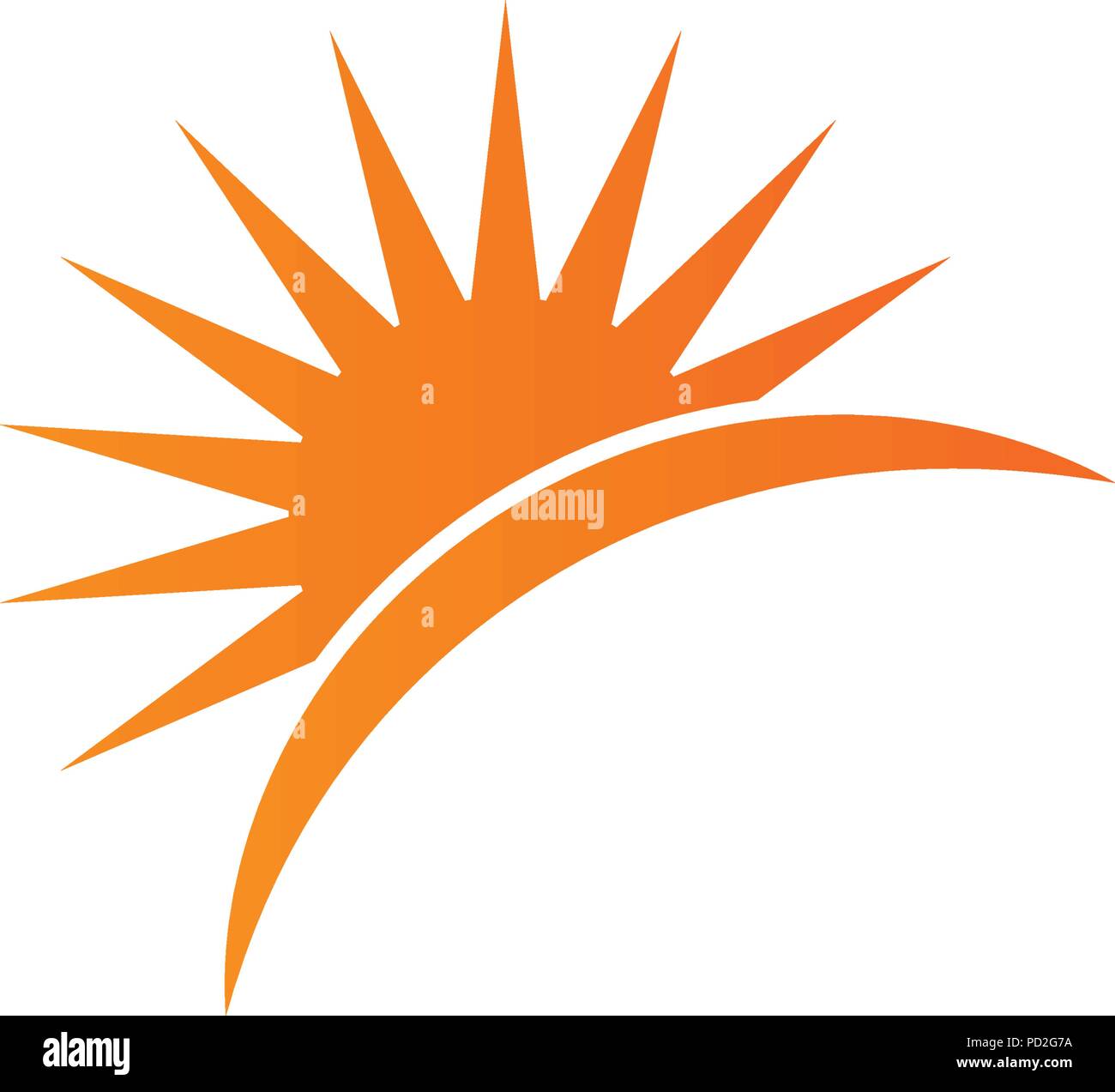 Sun logo icon graphic template Stock Vector Image & Art - Alamy