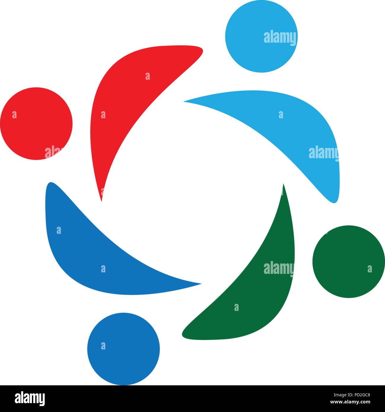 Happy kids circle diversity Stock Vector Images - Alamy