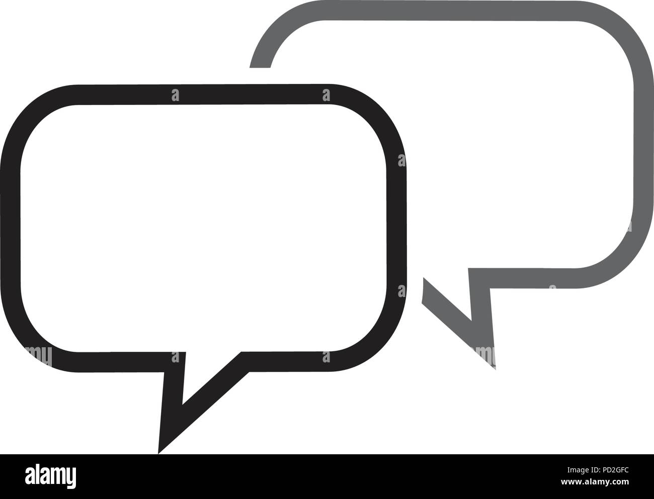 Chat outline icon hi-res stock photography and images - Alamy