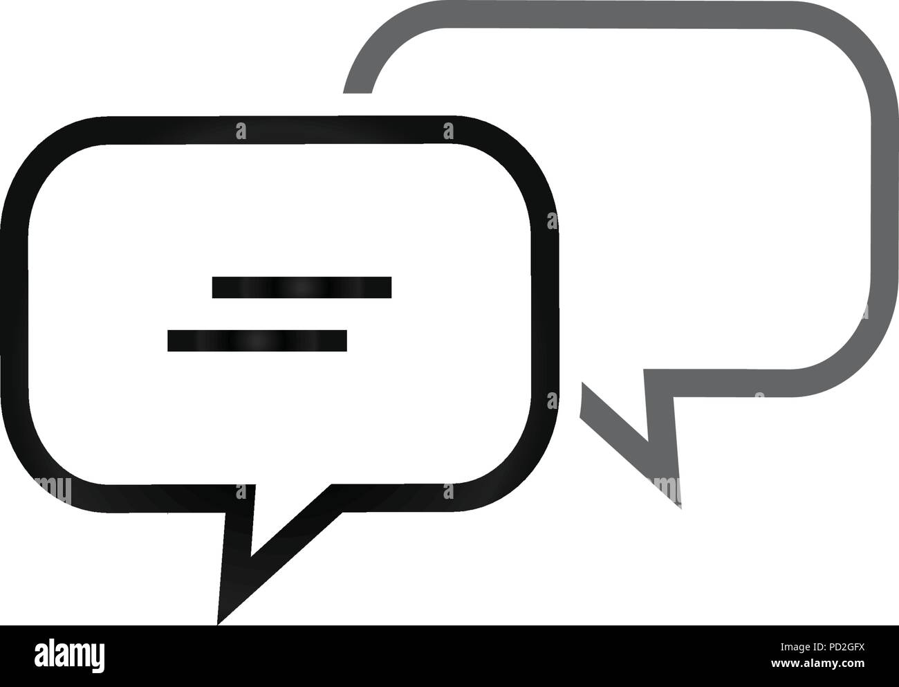 Chat outline icon hi-res stock photography and images - Alamy
